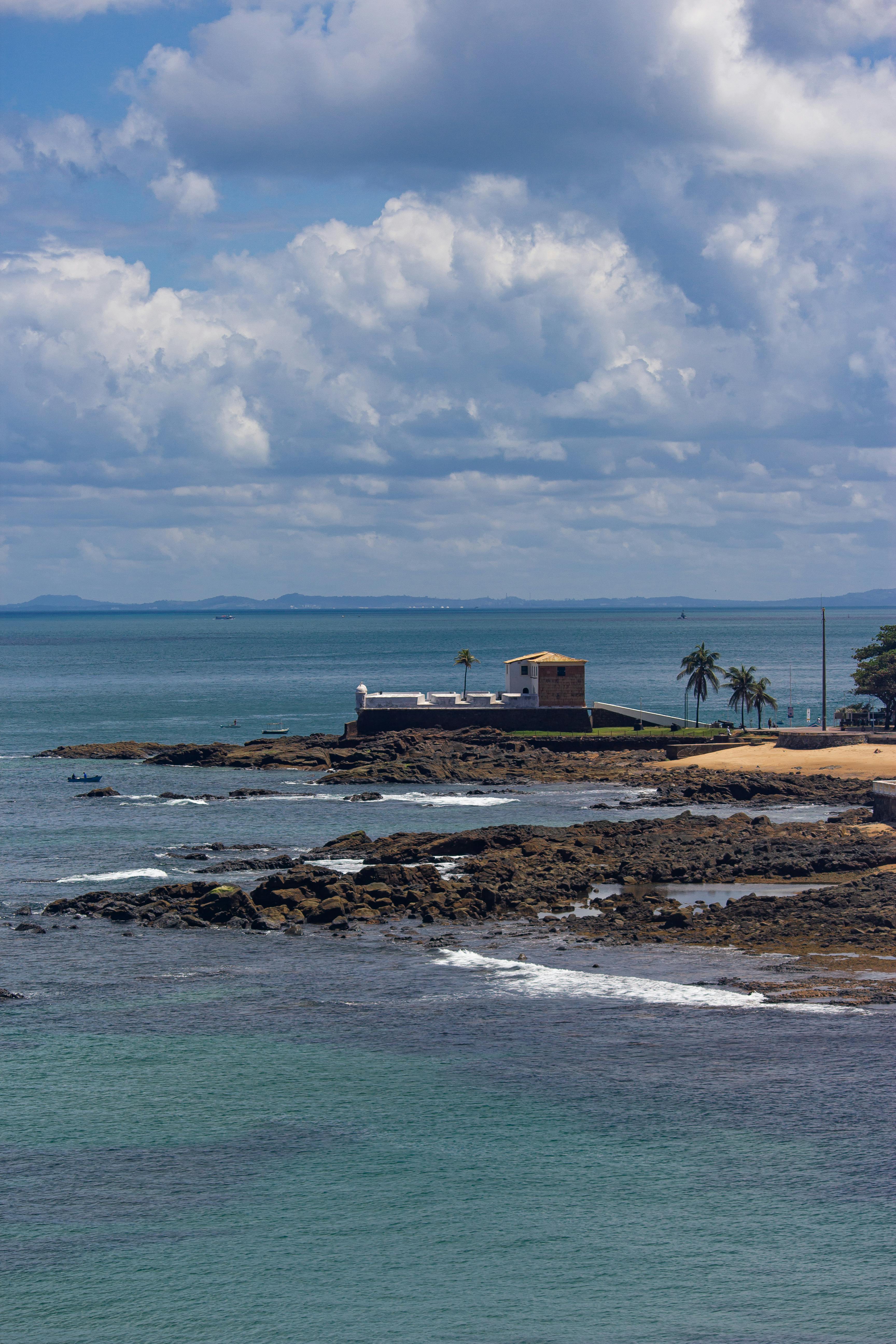 Santa Maria Fort on Porto da Barra Beach in Salvador · Free Stock Photo