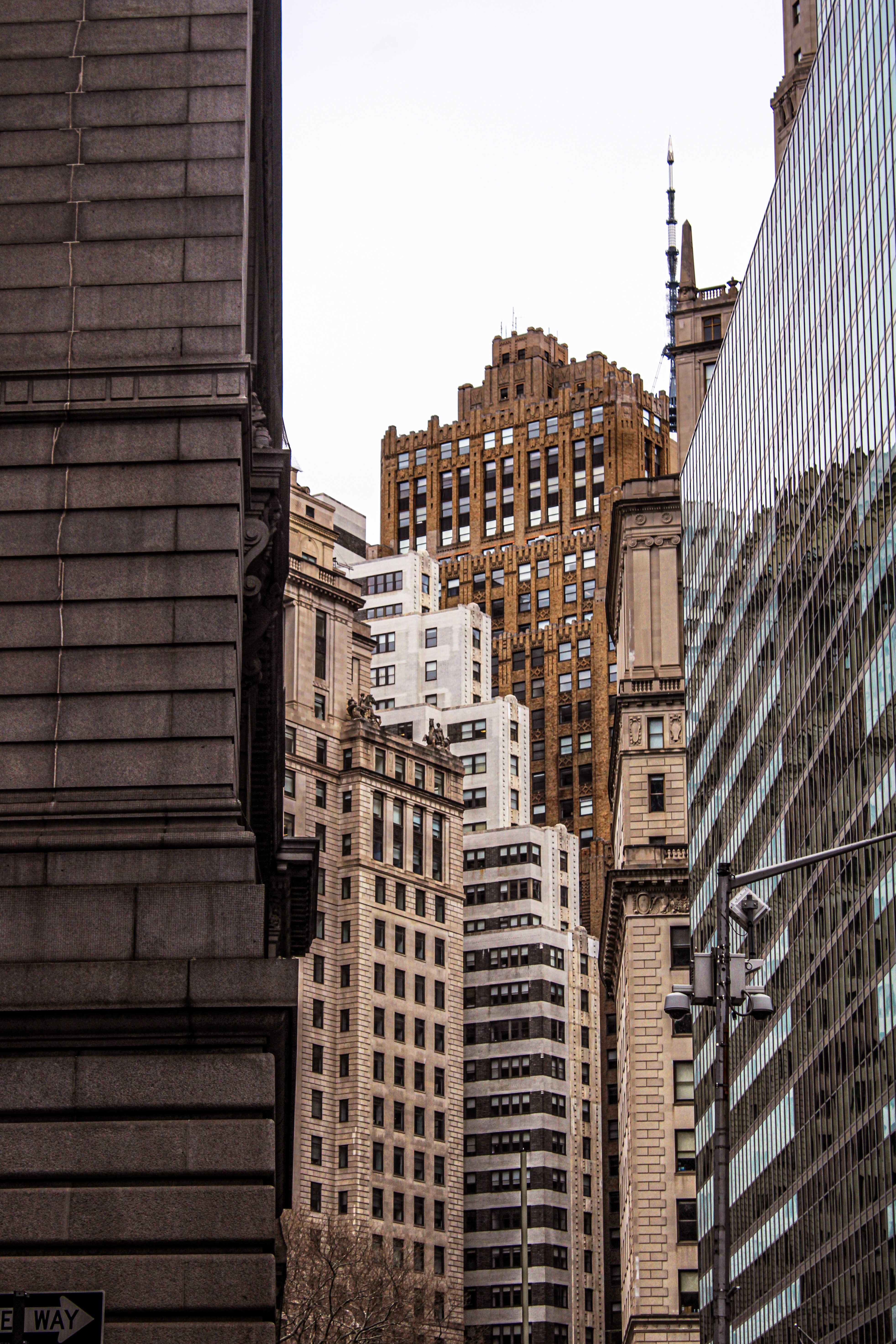 A view of tall buildings in a city · Free Stock Photo