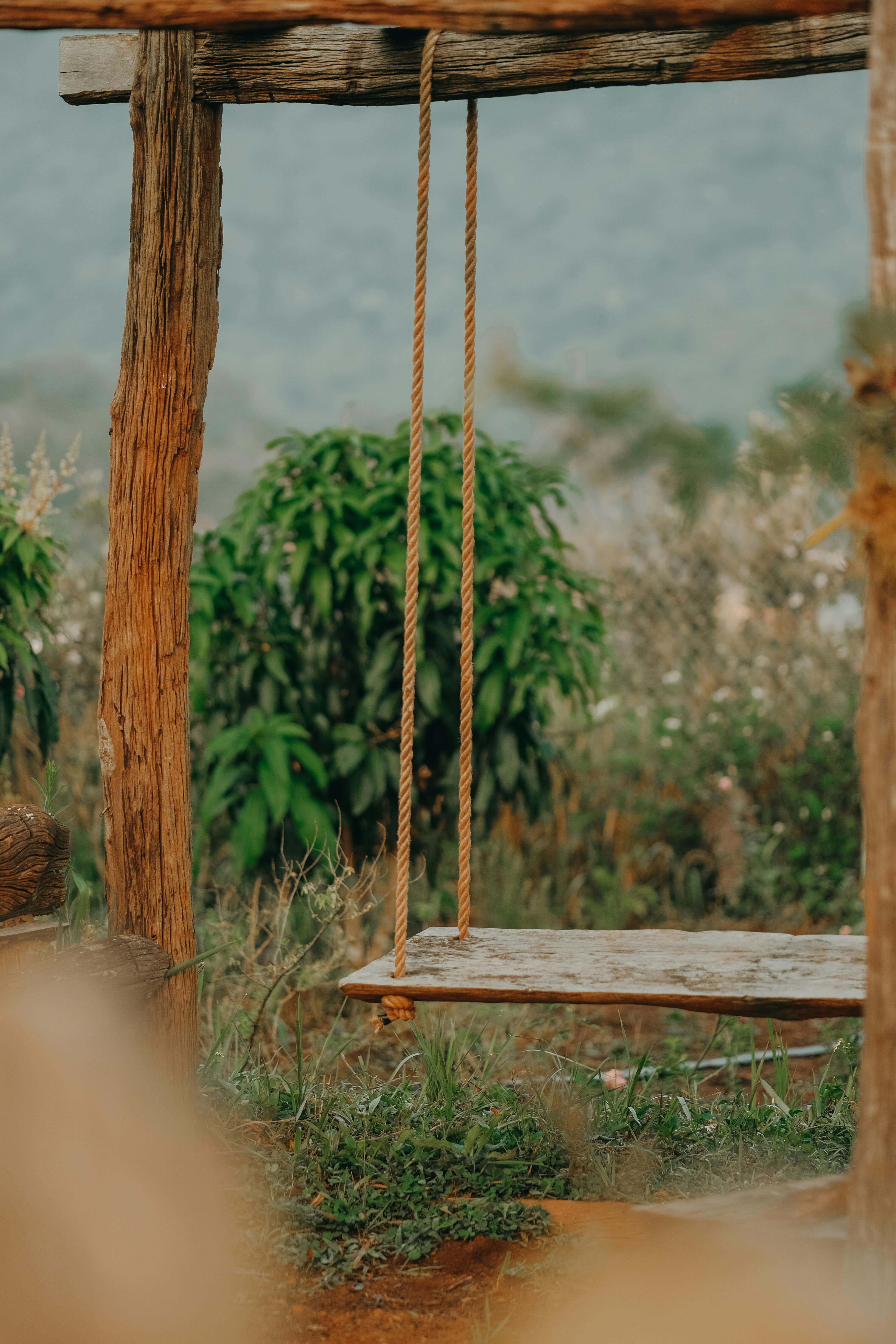 Rustic Wooden Swing · Free Stock Photo