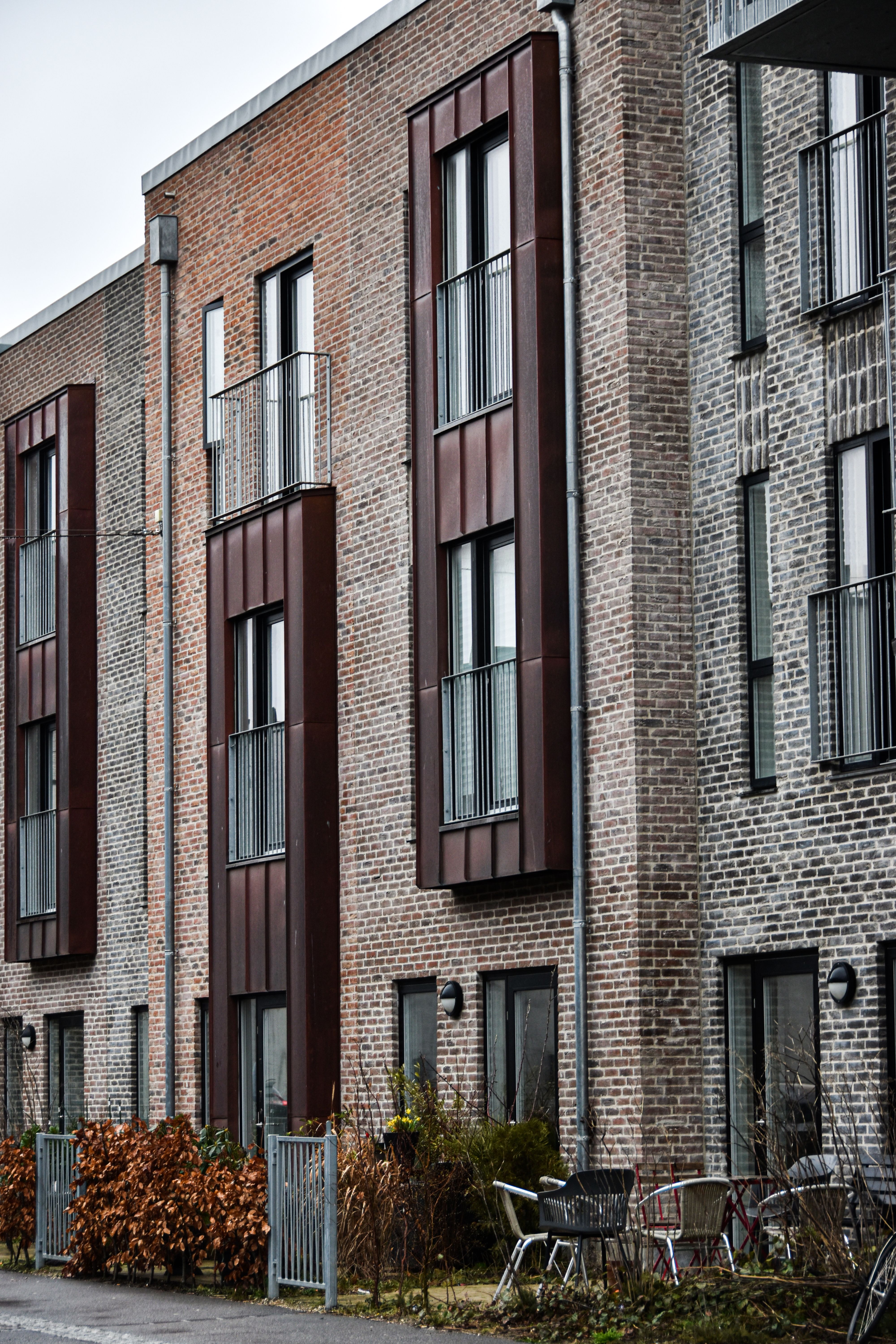 Brick Residential Building Facade · Free Stock Photo
