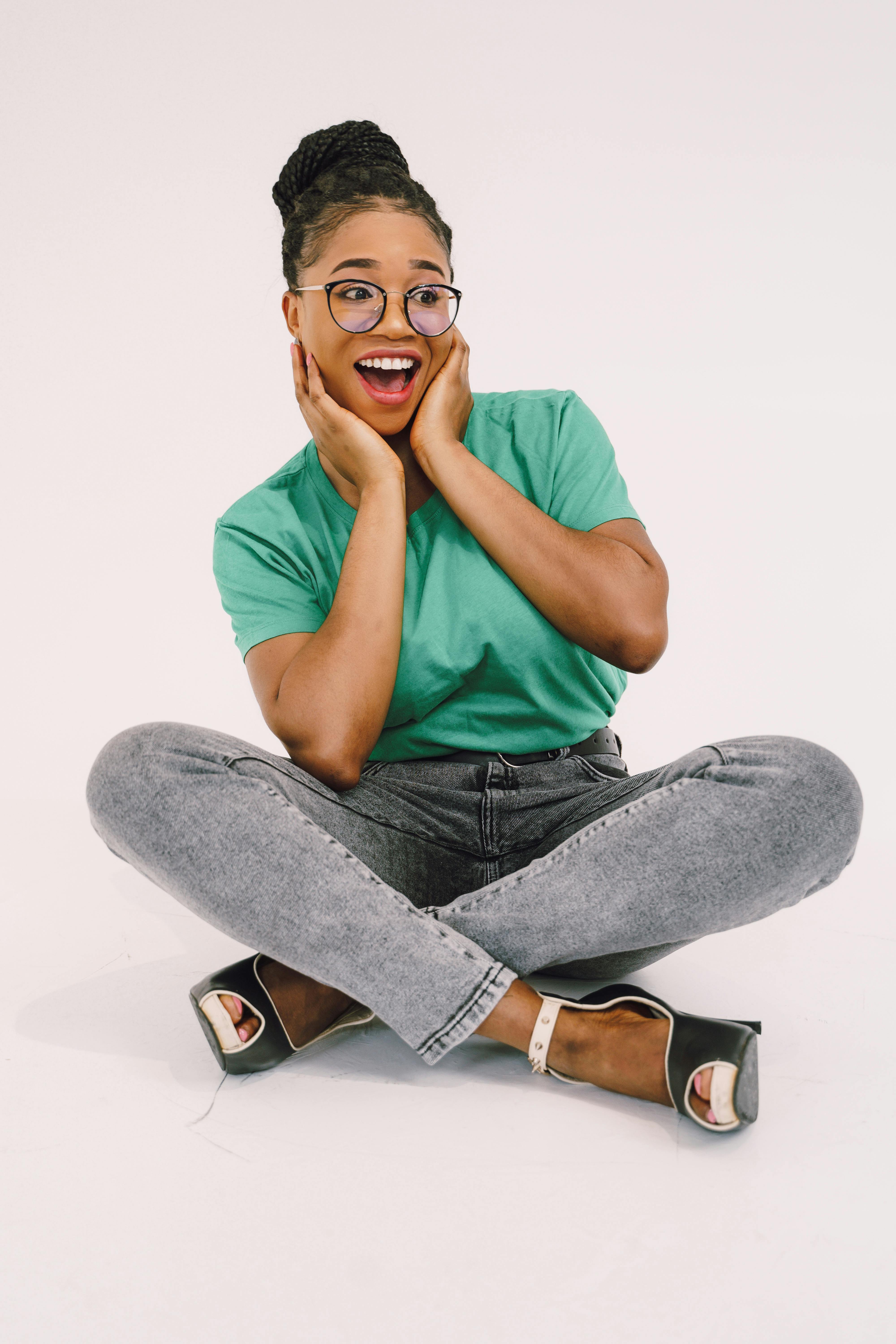 Pleasantly Surprised Woman · Free Stock Photo