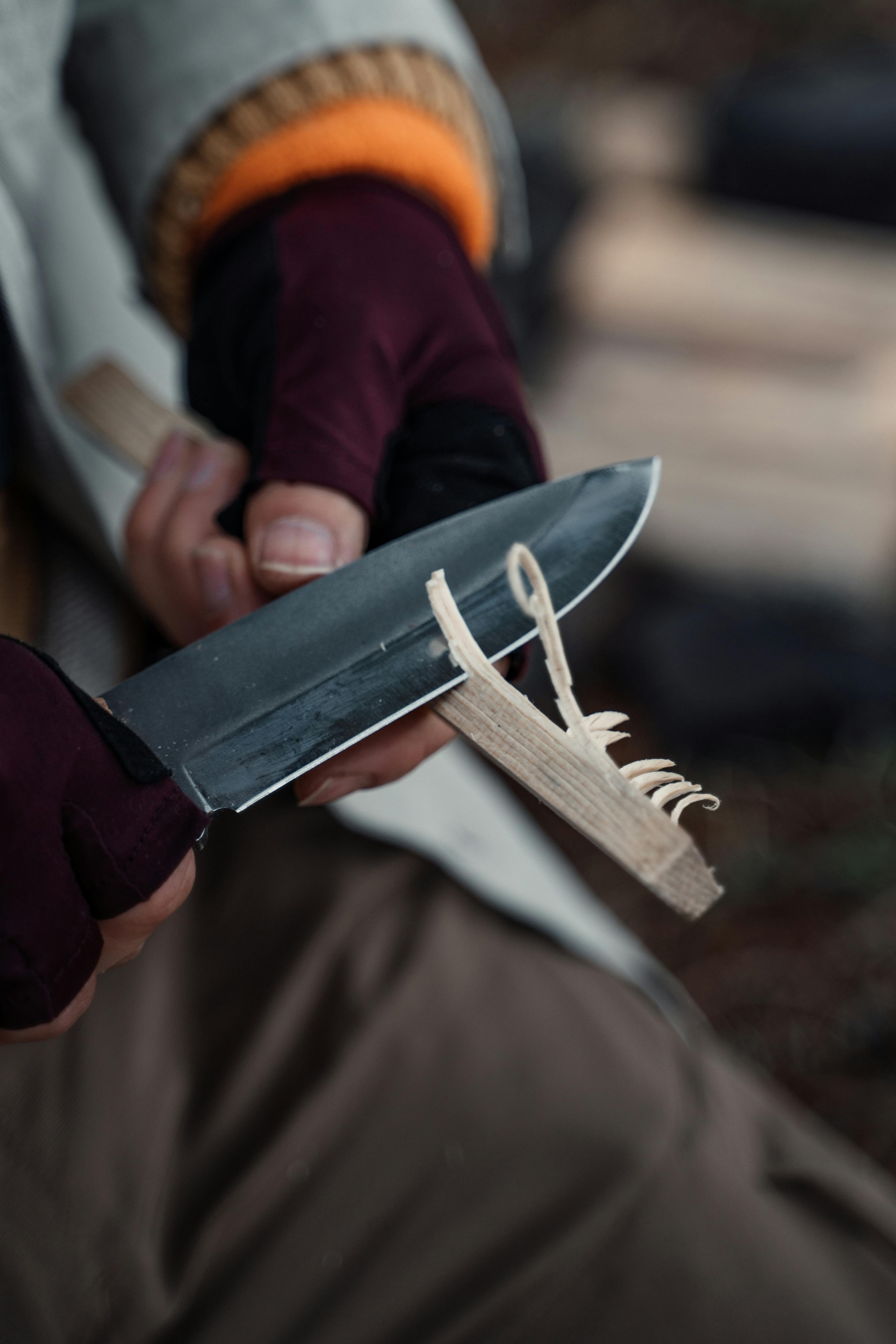 Knife Cutting Stick · Free Stock Photo