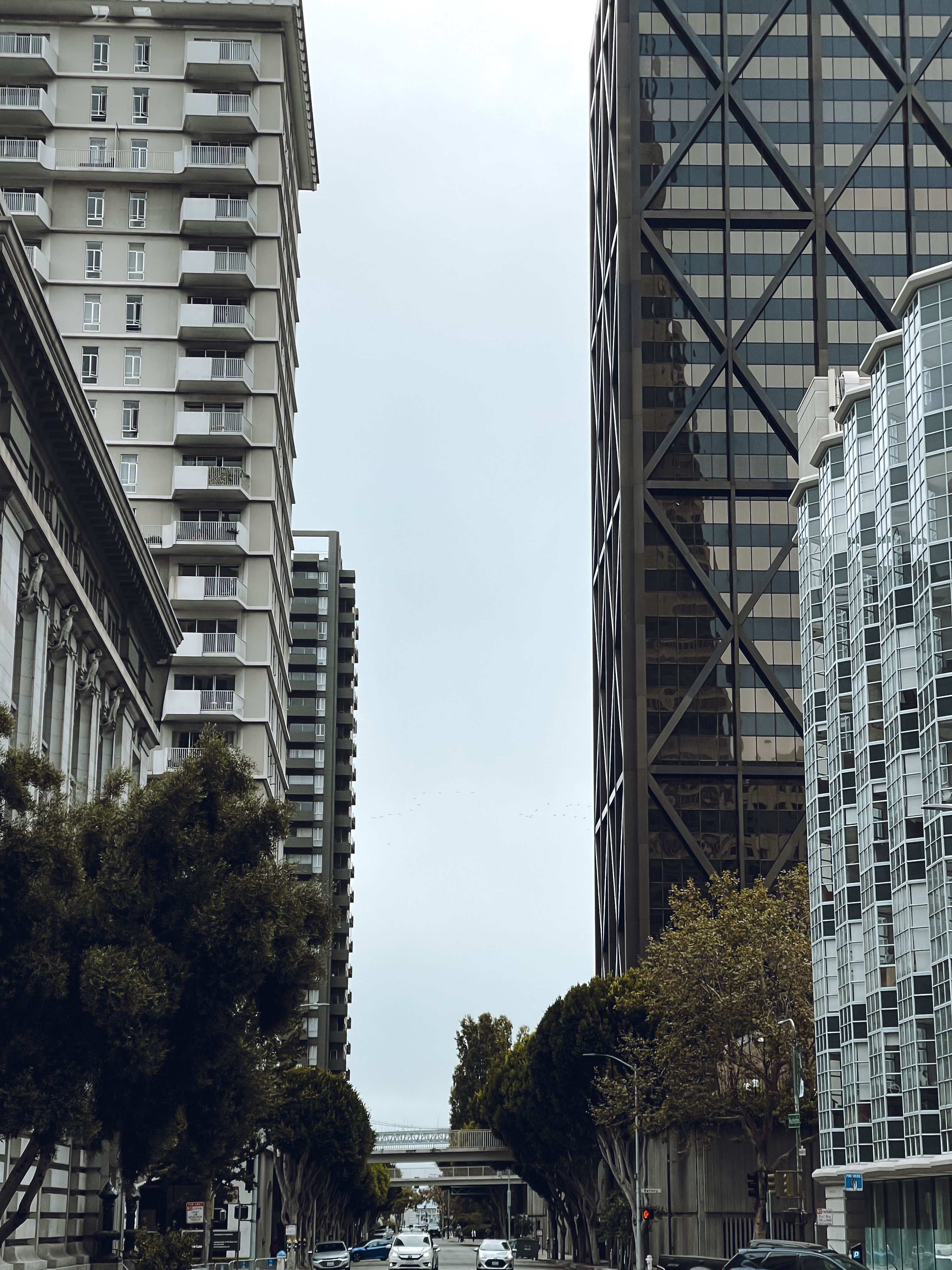 Road In Between Buildings · Free Stock Photo