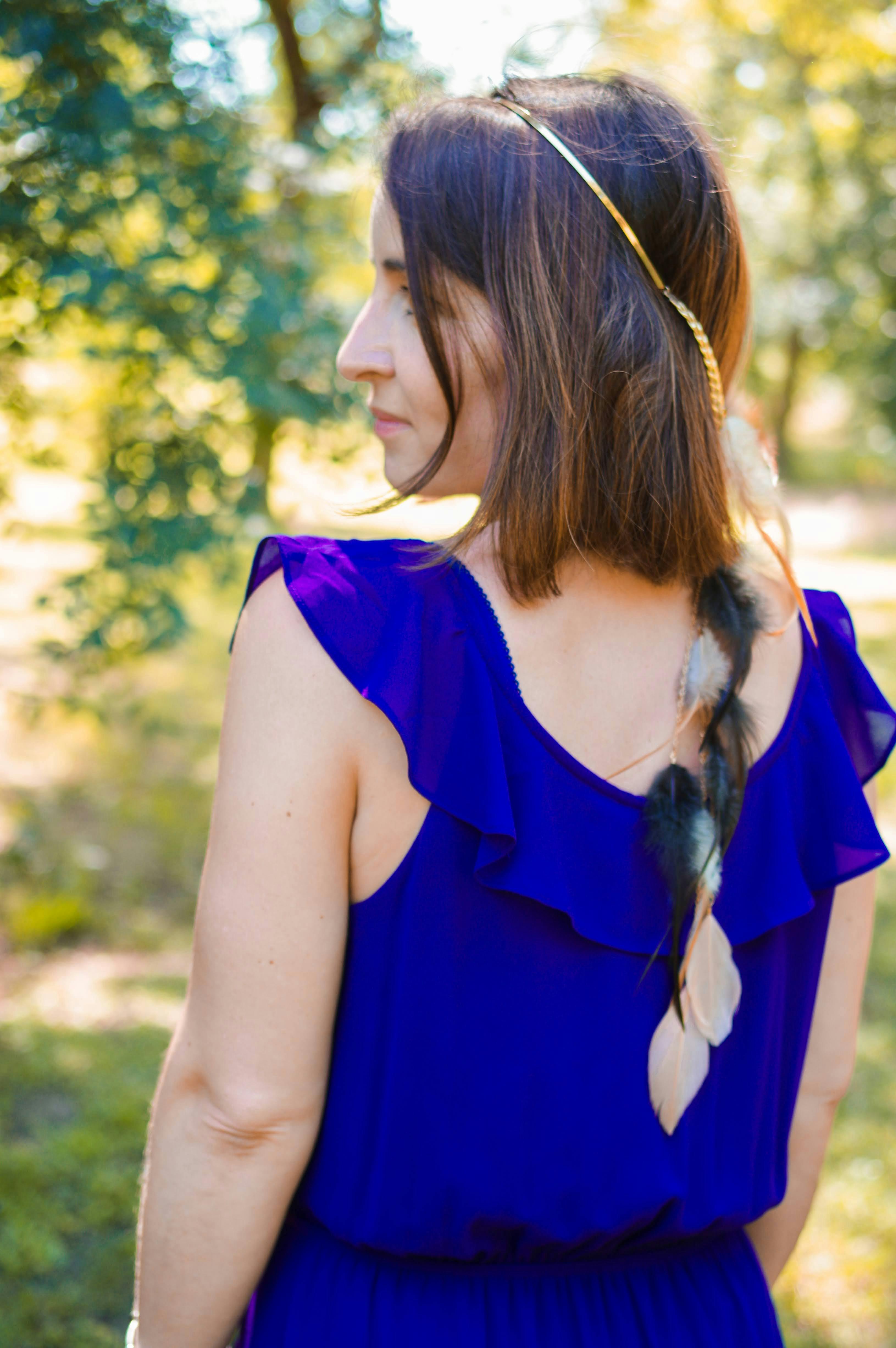 Model Wearing Blue Dress · Free Stock Photo