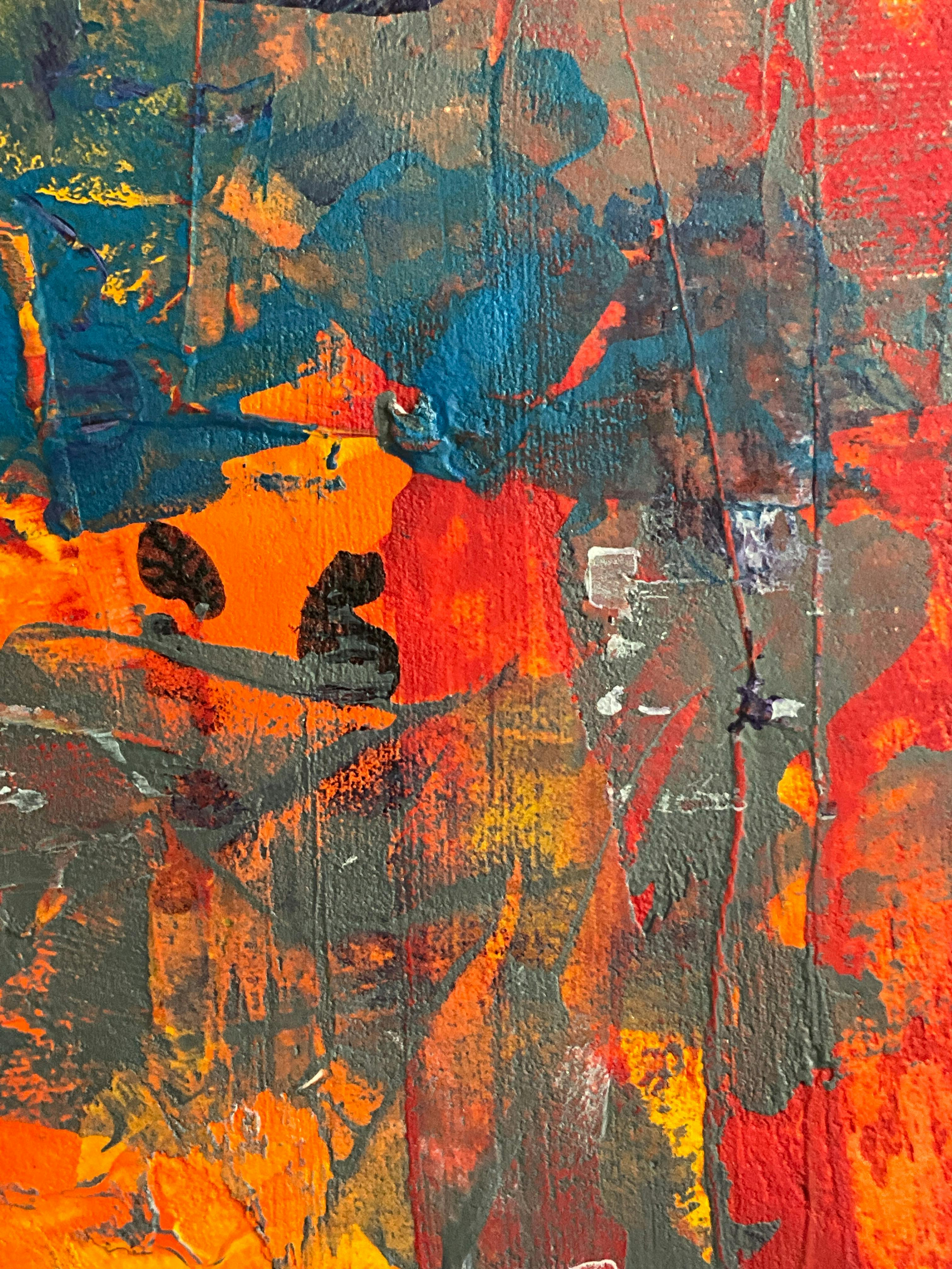Abstract expressionist painting: Detail · Free Stock Photo