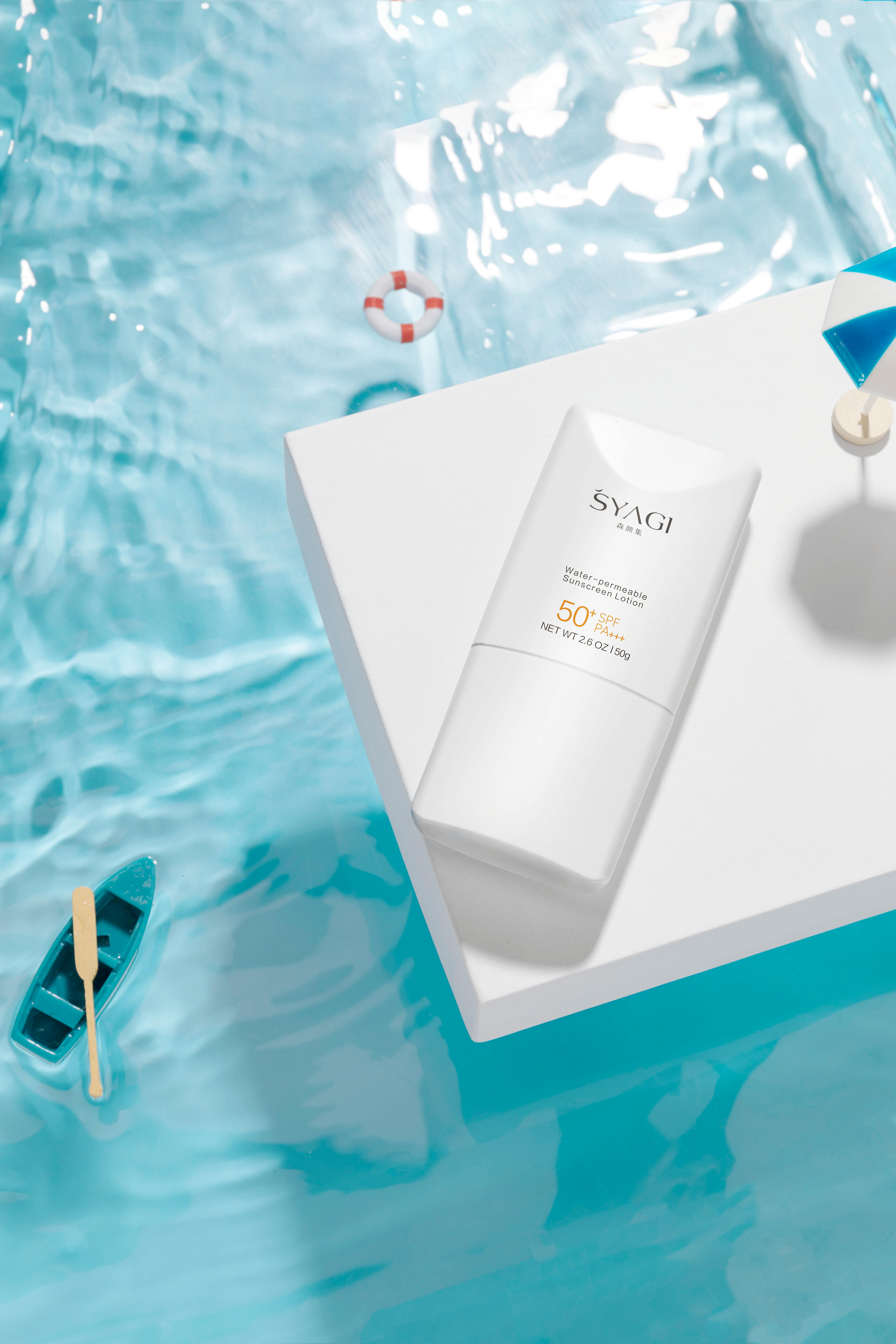 A Commercial Shot of SPF 50 Sunscreen · Free Stock Photo