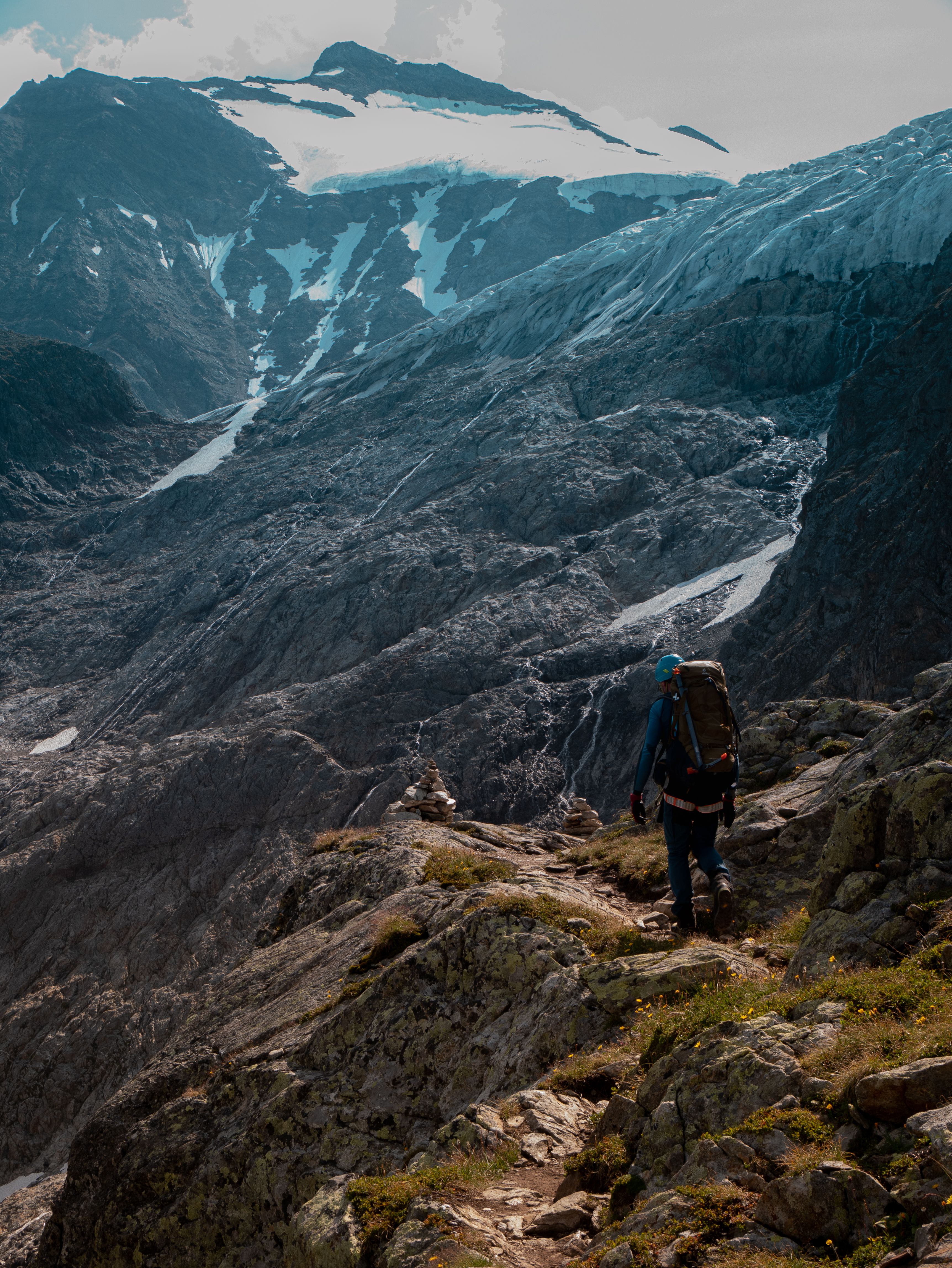 Person Hiking in Mountains · Free Stock Photo