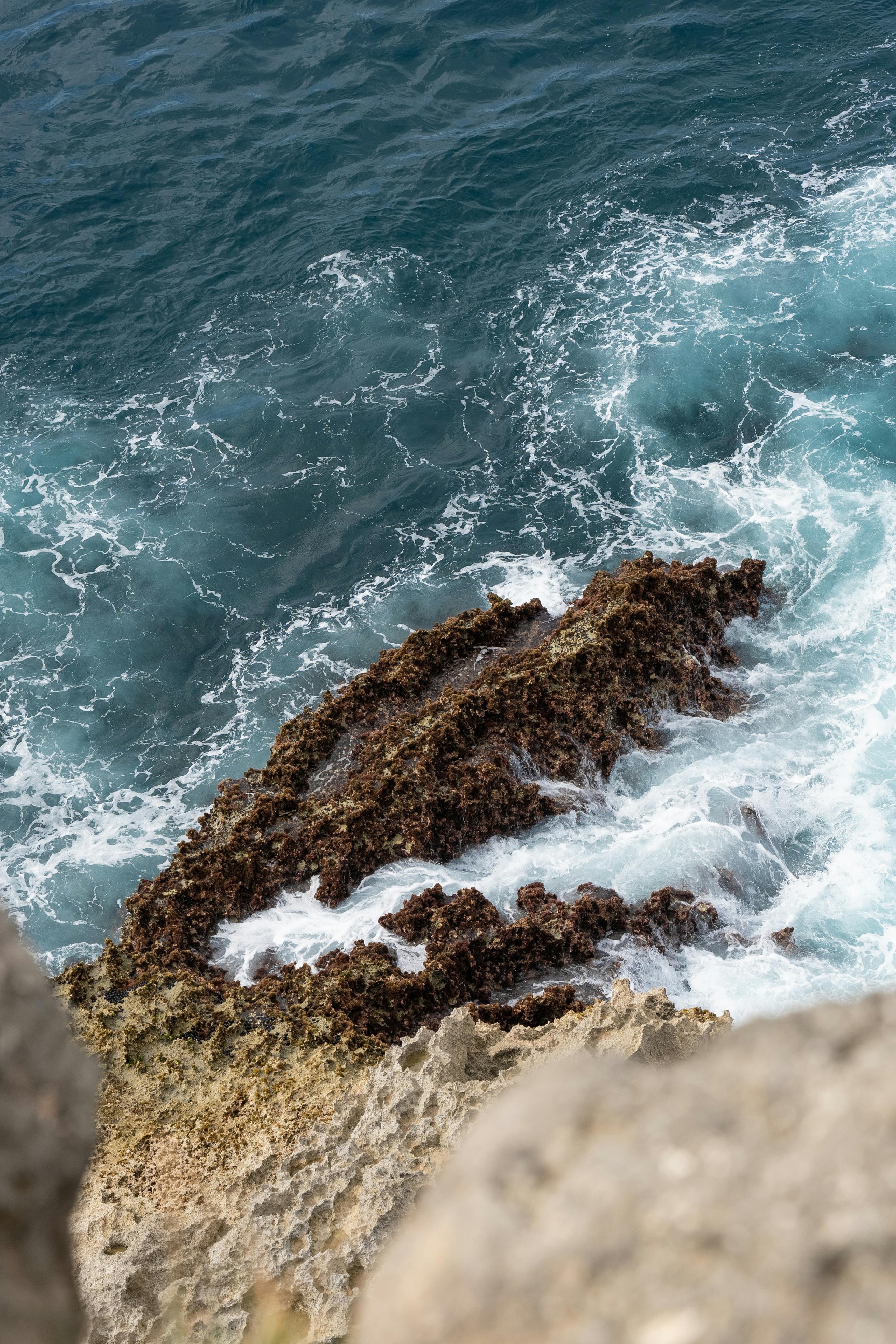 Wave Crushing on Rocks on Sea Shore · Free Stock Photo