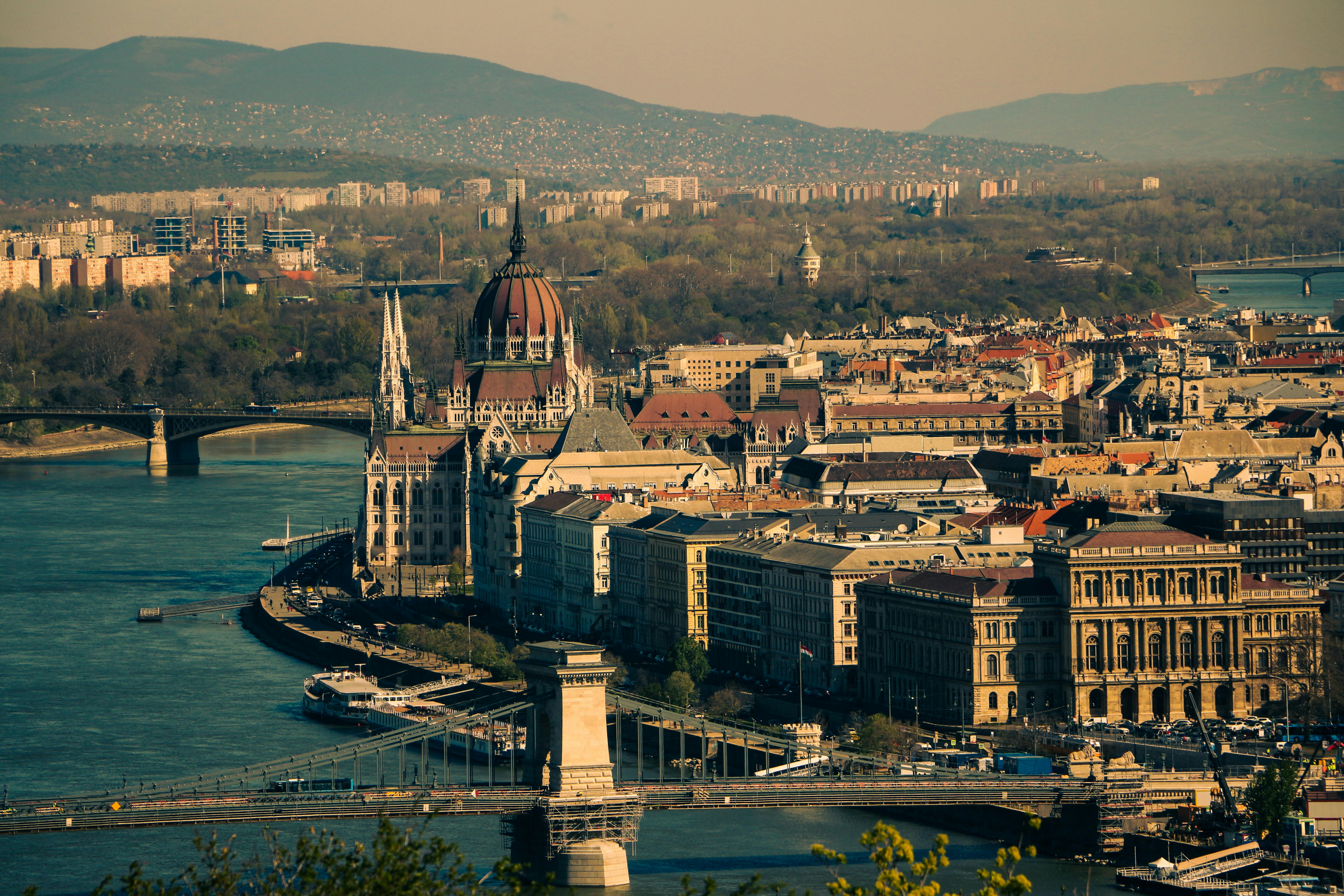 Budapest, Hungary Cityscape in Birds Eye View · Free Stock Photo