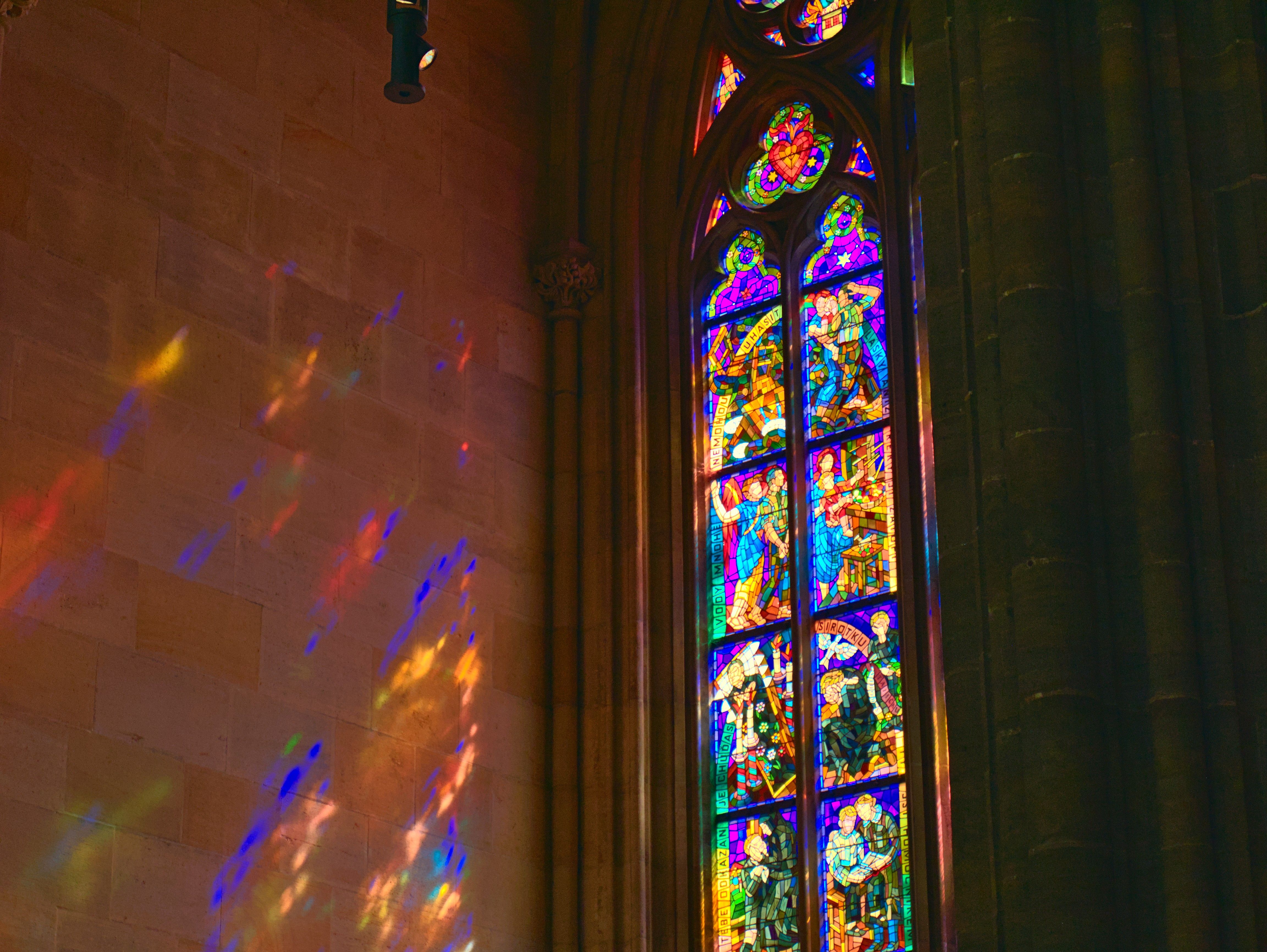 Stained Glass in Chapel · Free Stock Photo