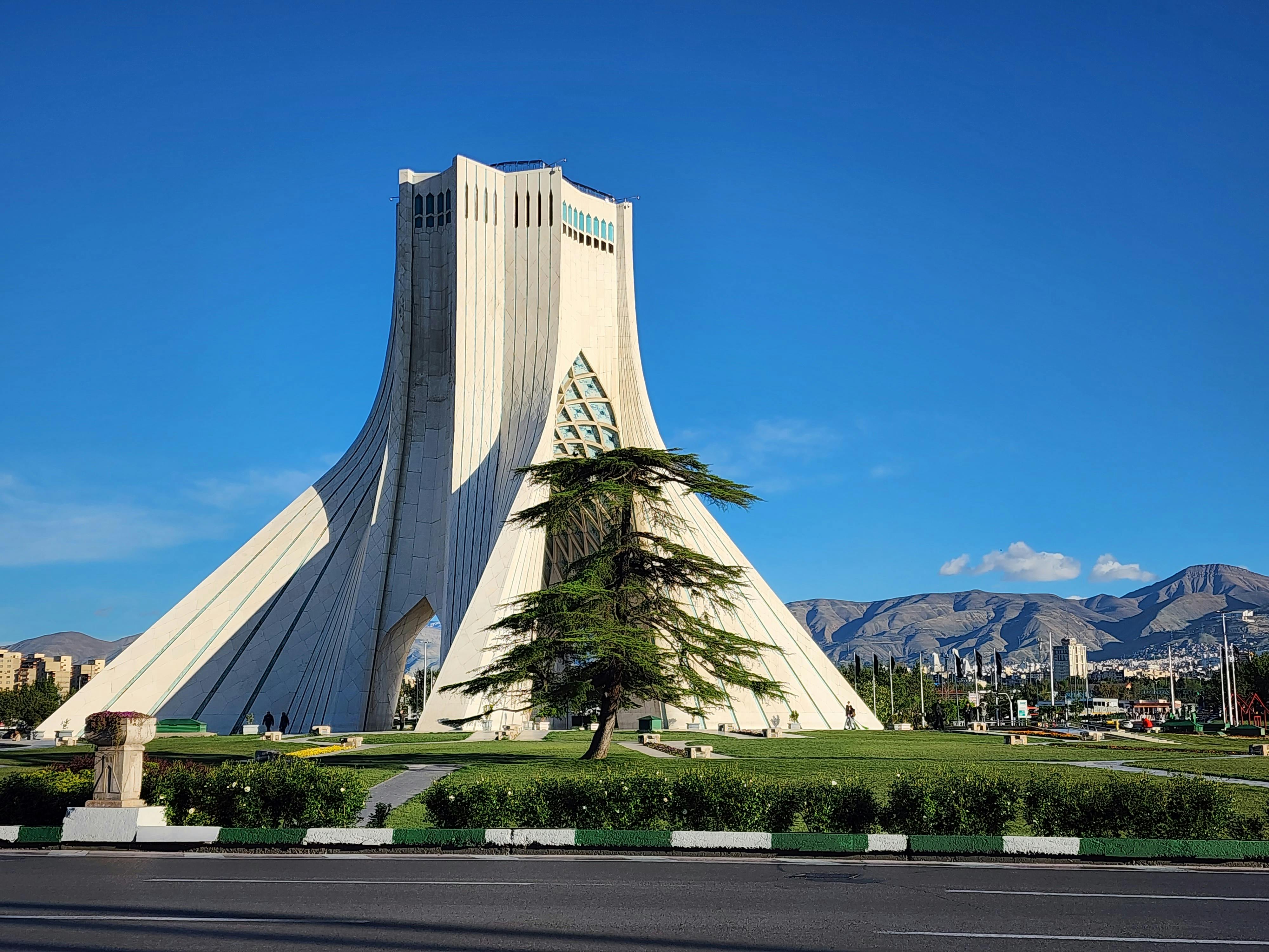 Low Angle Shot of Azadi Tower in Iran · Free Stock Photo