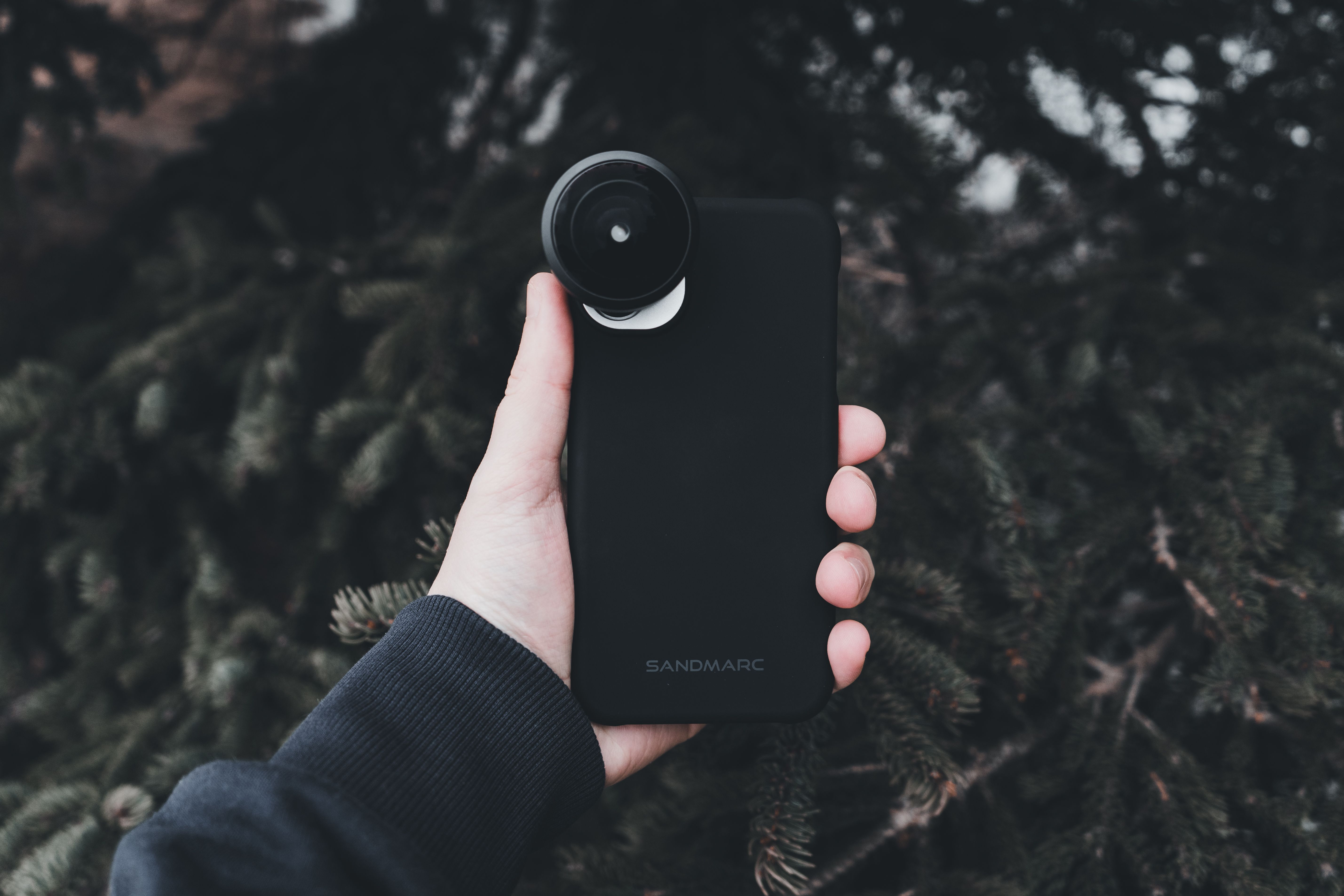 Hand Holding Smartphone with Green Screen · Free Stock Photo
