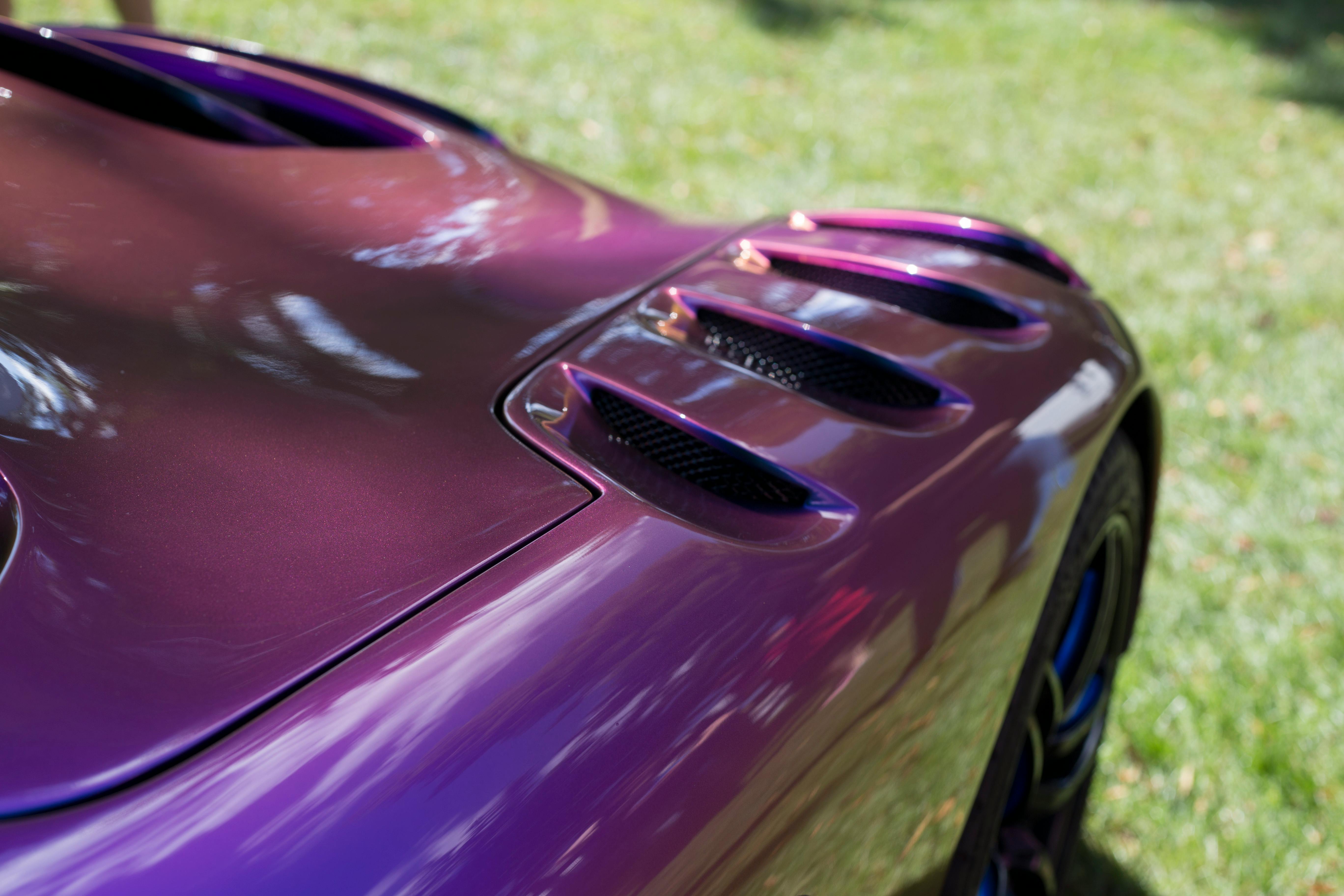 Purple Sport Car during Daytime · Free Stock Photo