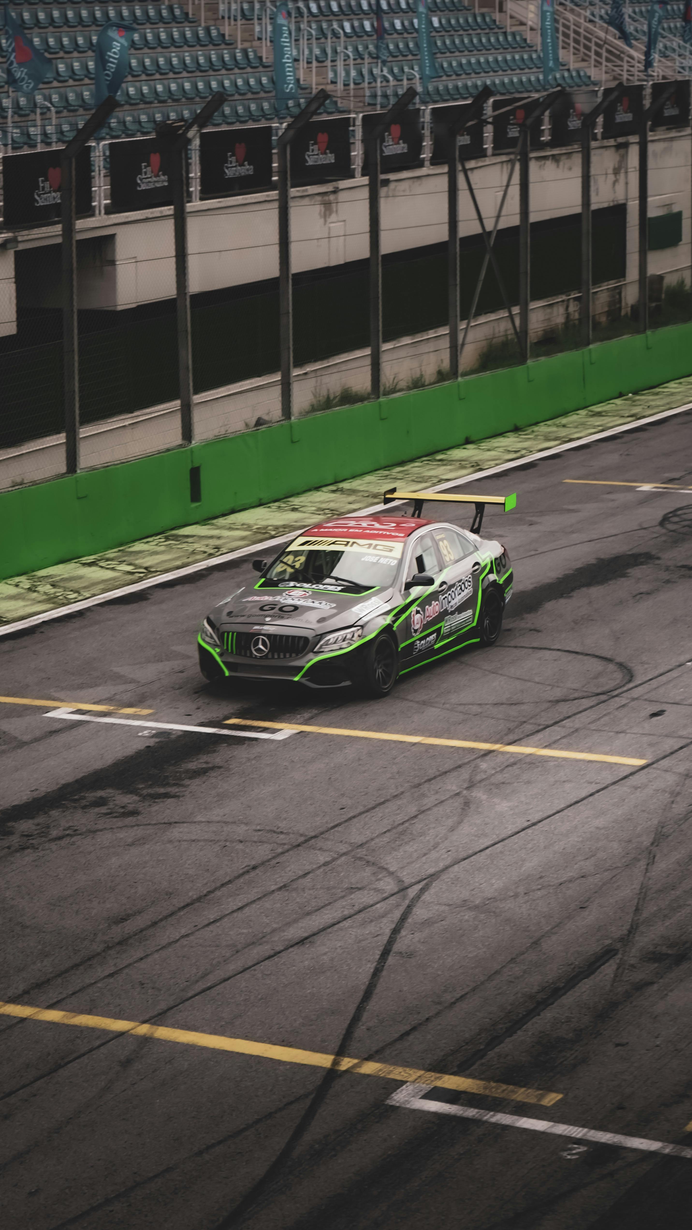 Sports Car on Race Track · Free Stock Photo