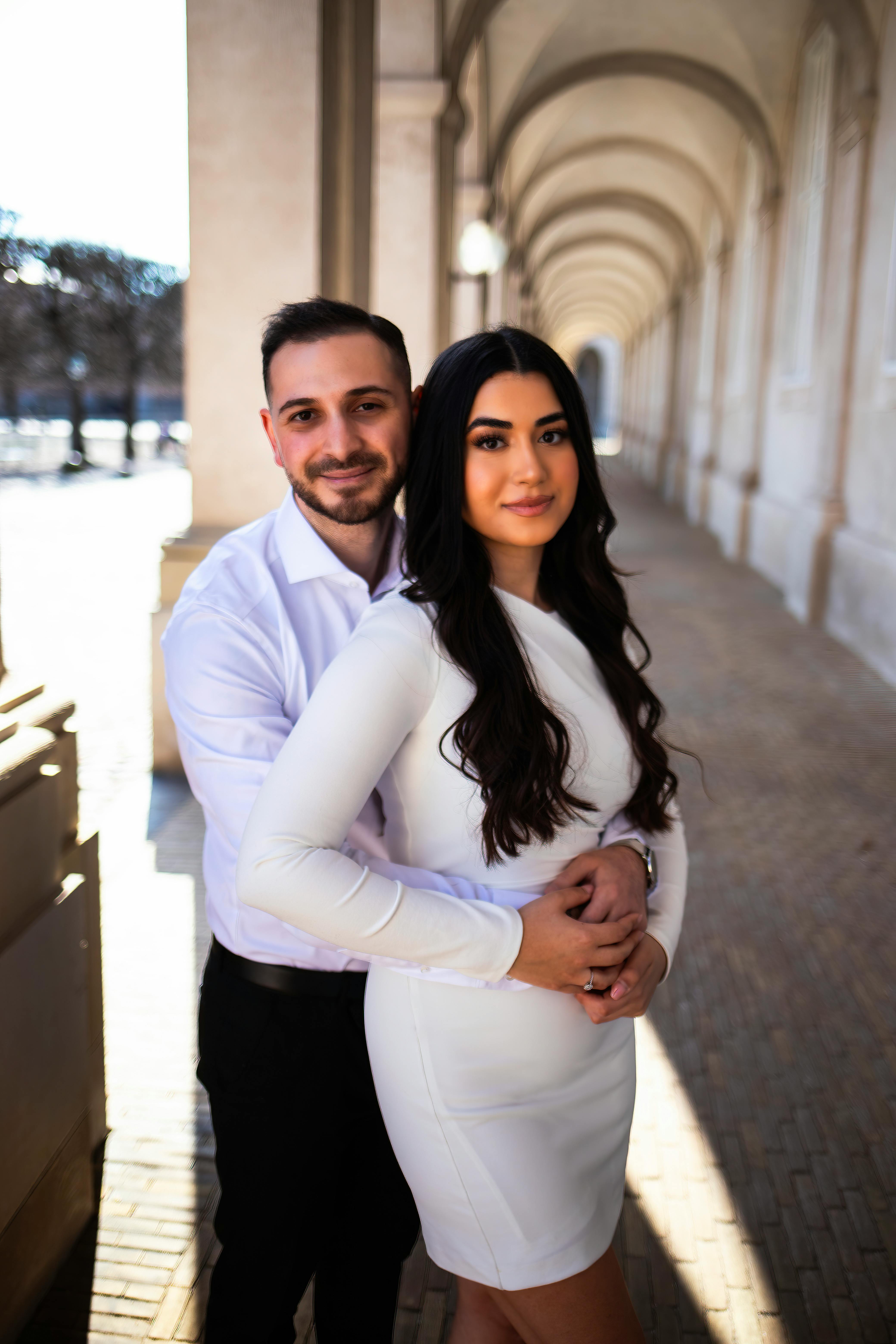 Man Standing behind Woman and Hugging · Free Stock Photo