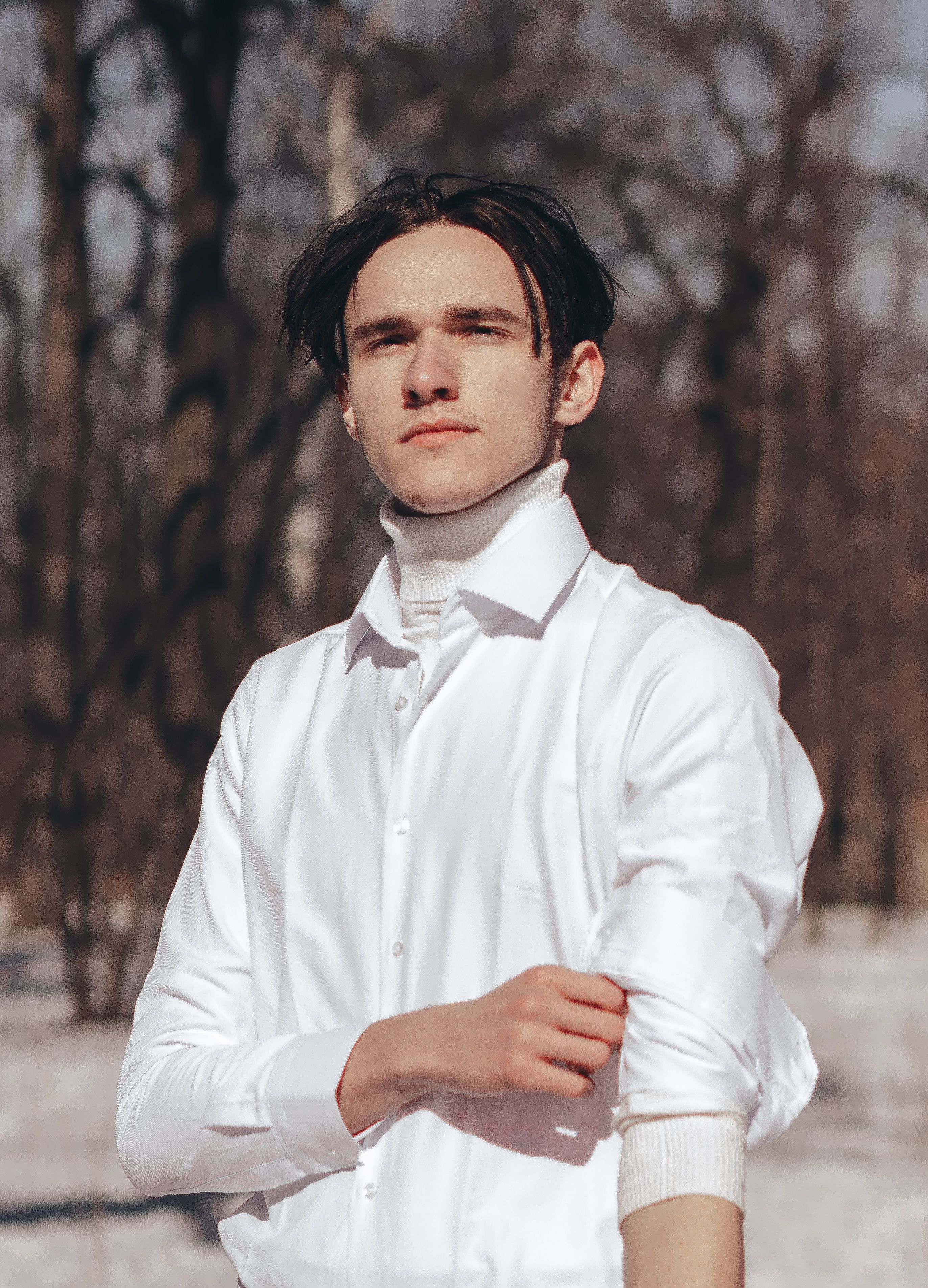 Man Posing in White Shirt · Free Stock Photo