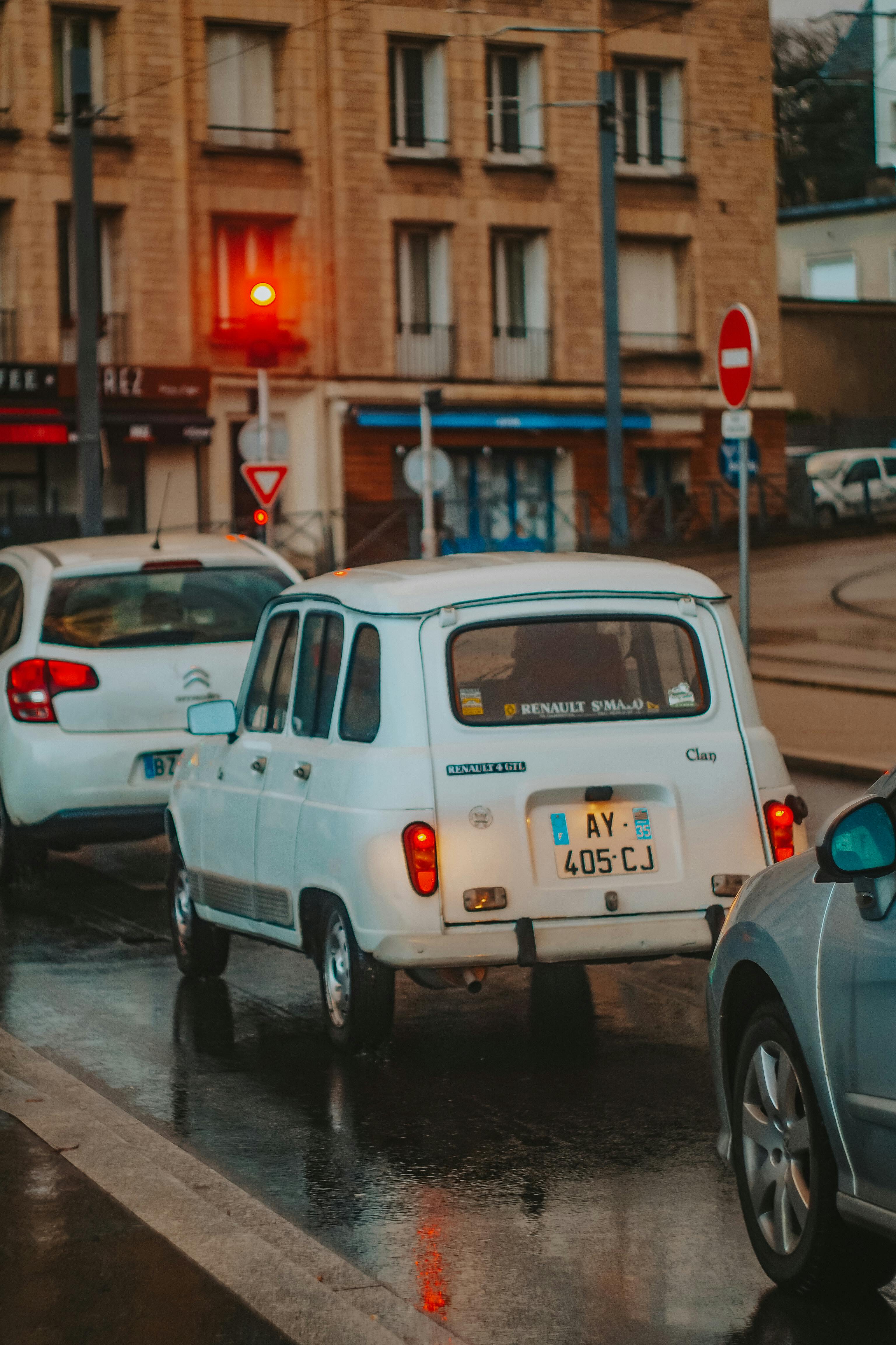 Vintage Renault 4 on Street · Free Stock Photo