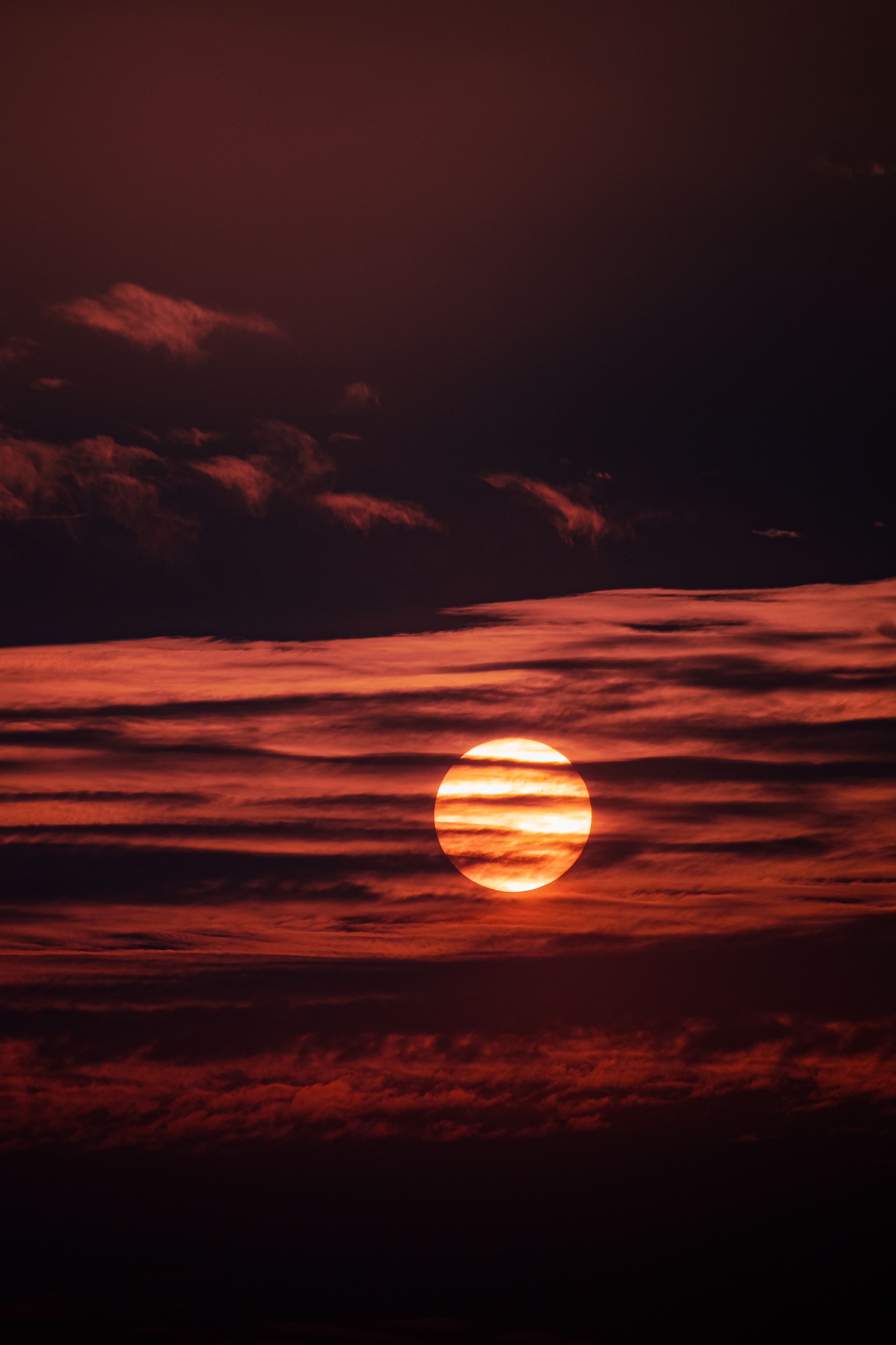 Red Cloudy Sky during Sunset · Free Stock Photo