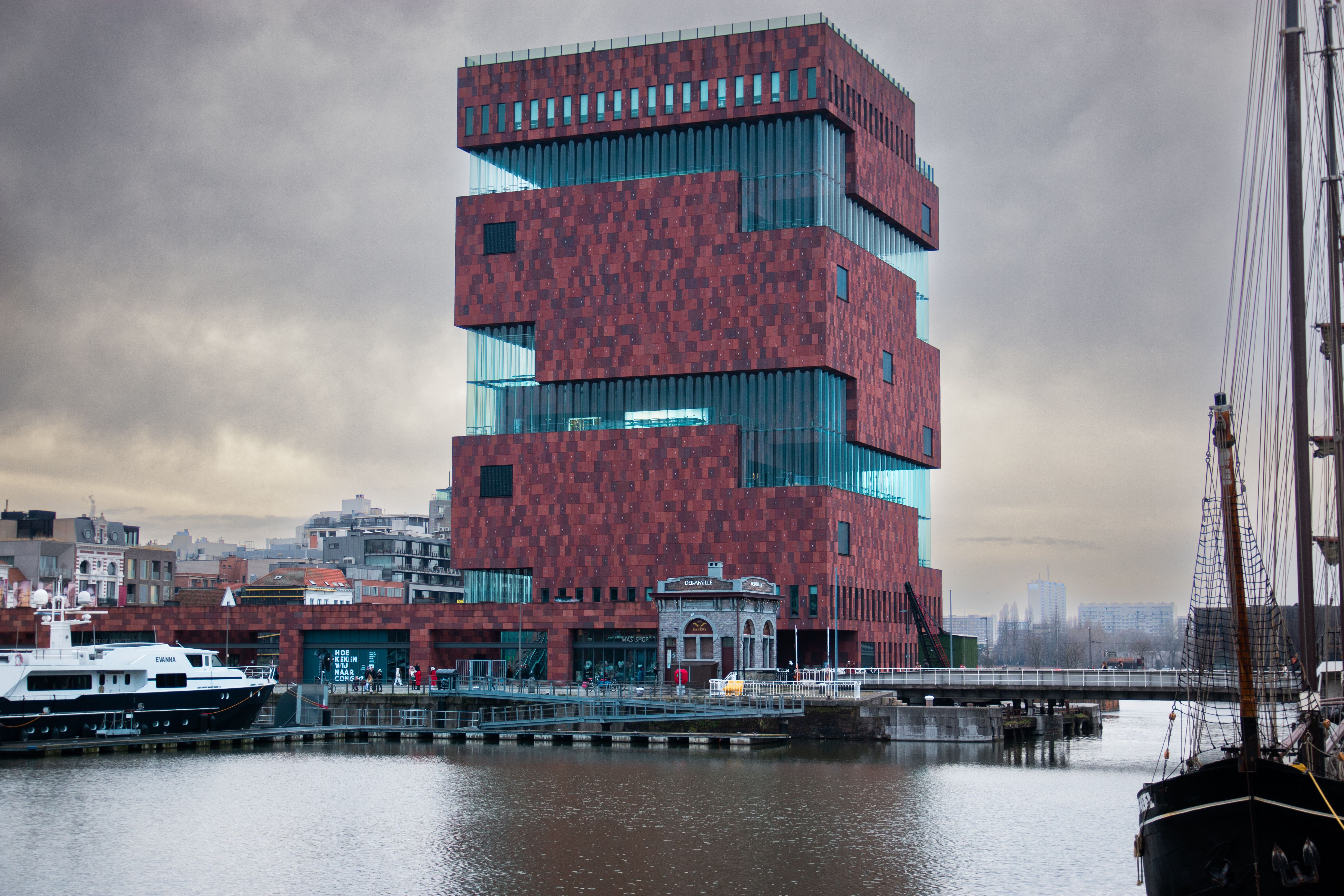The Waterfront Building of Museum aan de Stroom in Antwerp Belgium ...