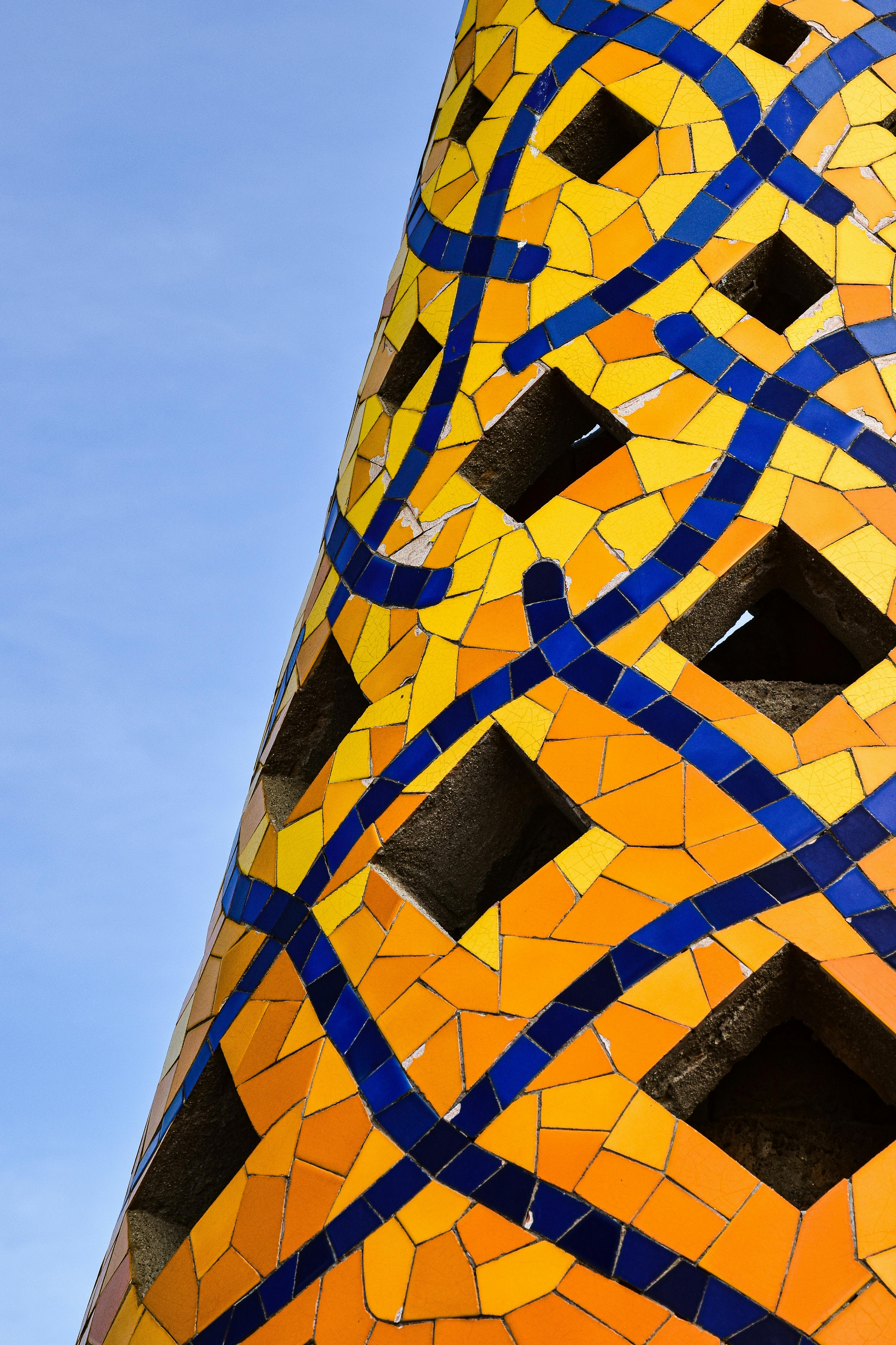 Close-up of the Ornate Chimney at Guell Palace Designed by Antoni Gaudi ...