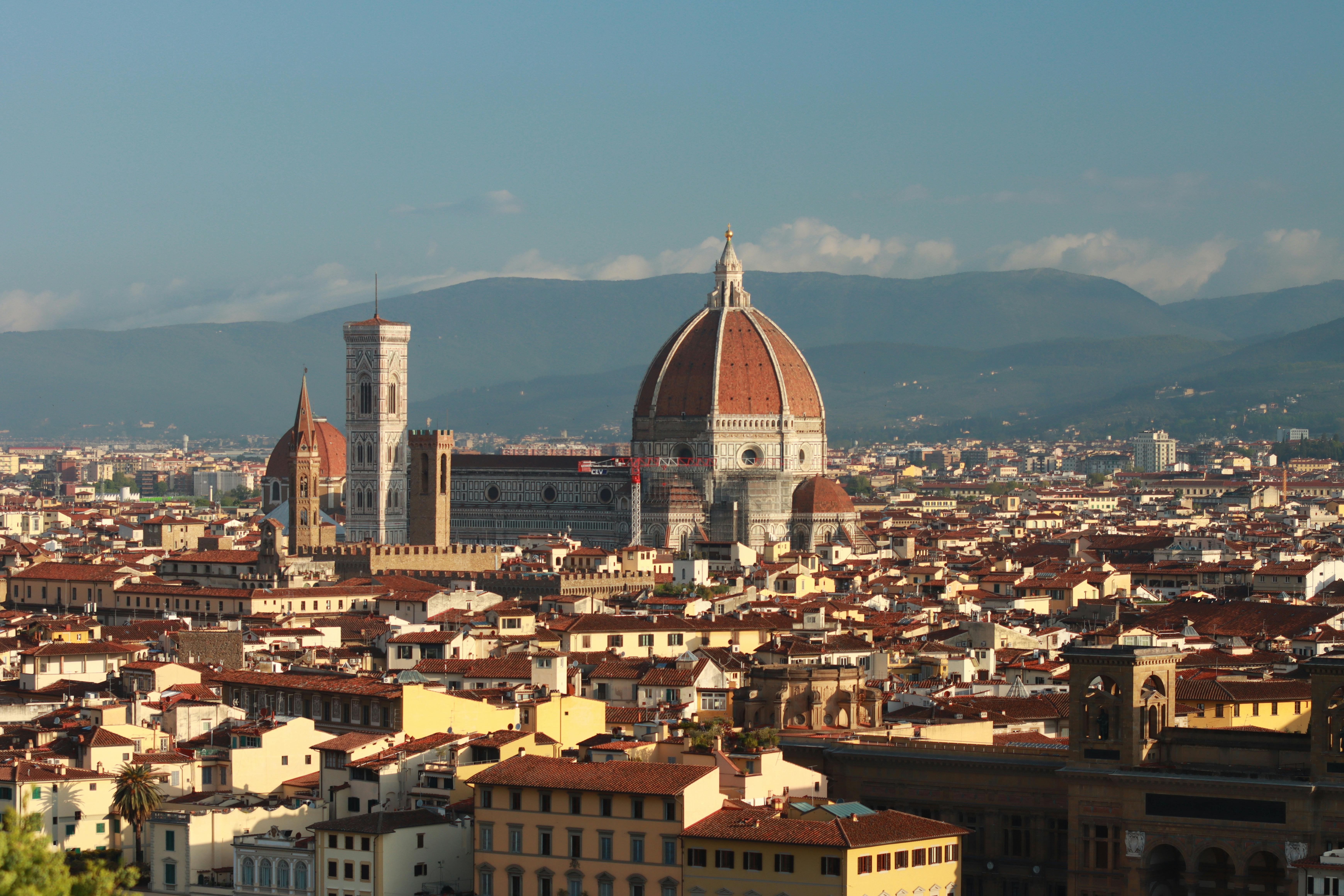 Cityscape of Florence with the View of the Florence Cathedral in Italy ...