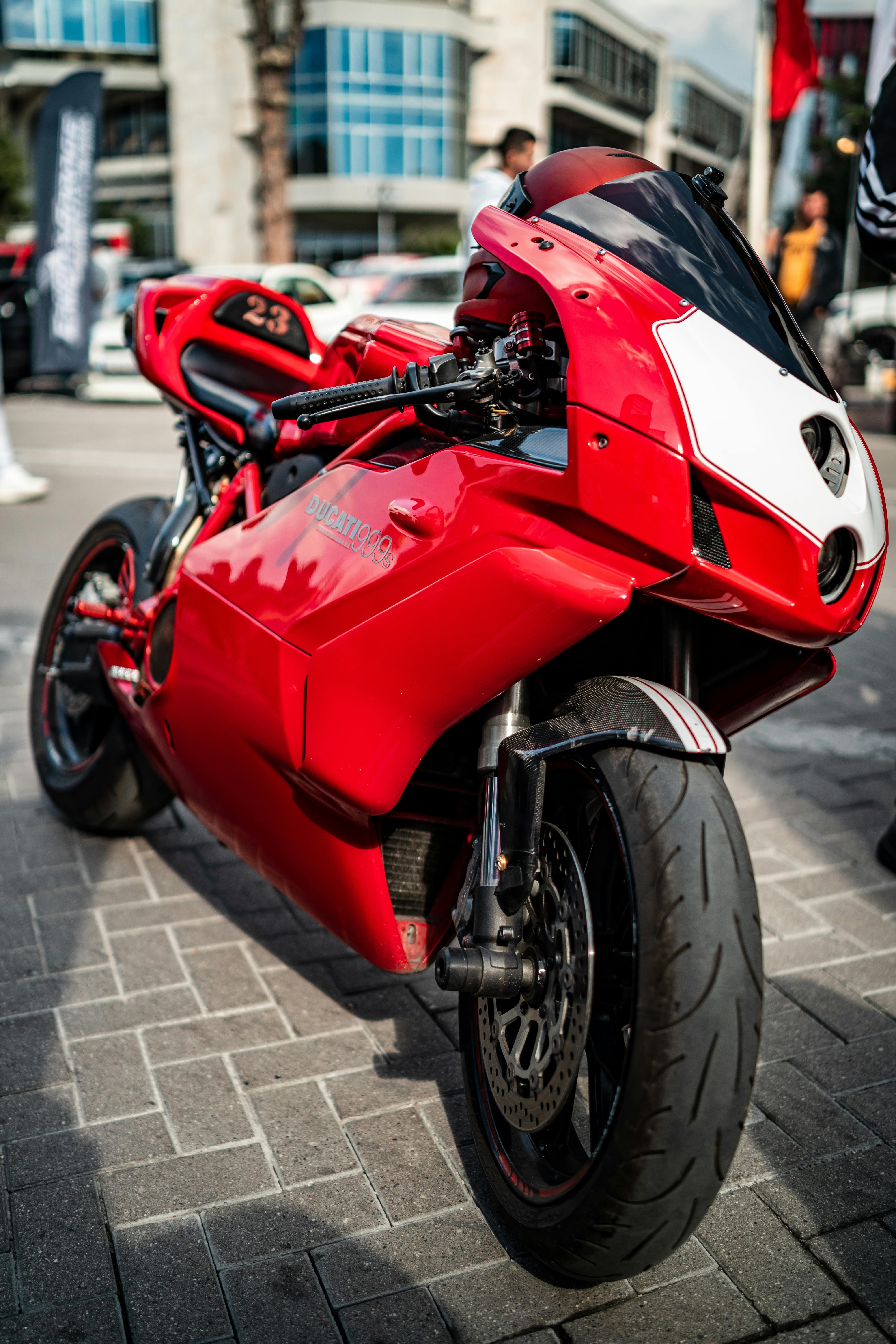 A Red Ducati Motorbike · Free Stock Photo