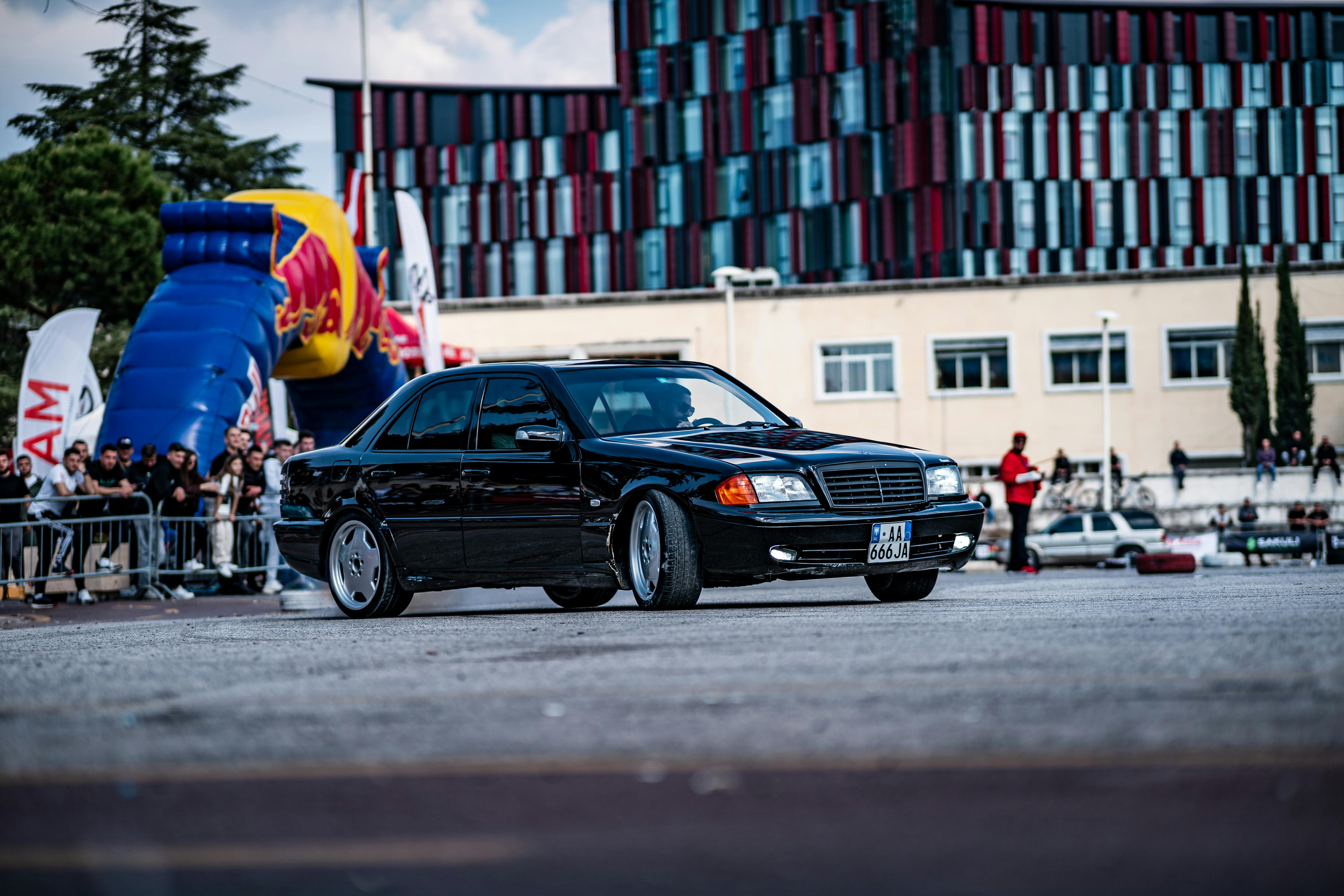 Mercedes-Benz W202 at a Drift Event · Free Stock Photo