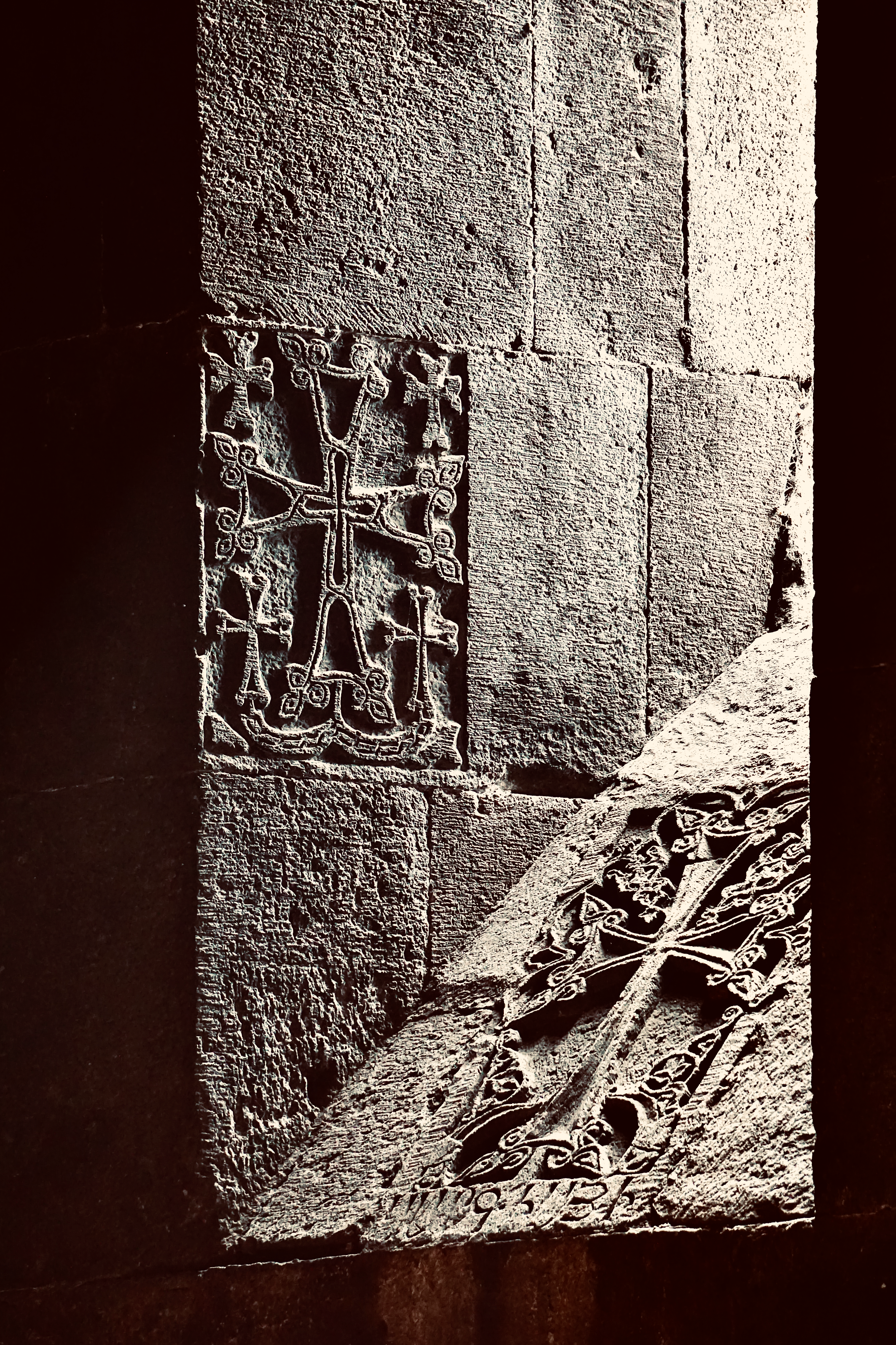 Stone Wall with Craved Symbols · Free Stock Photo