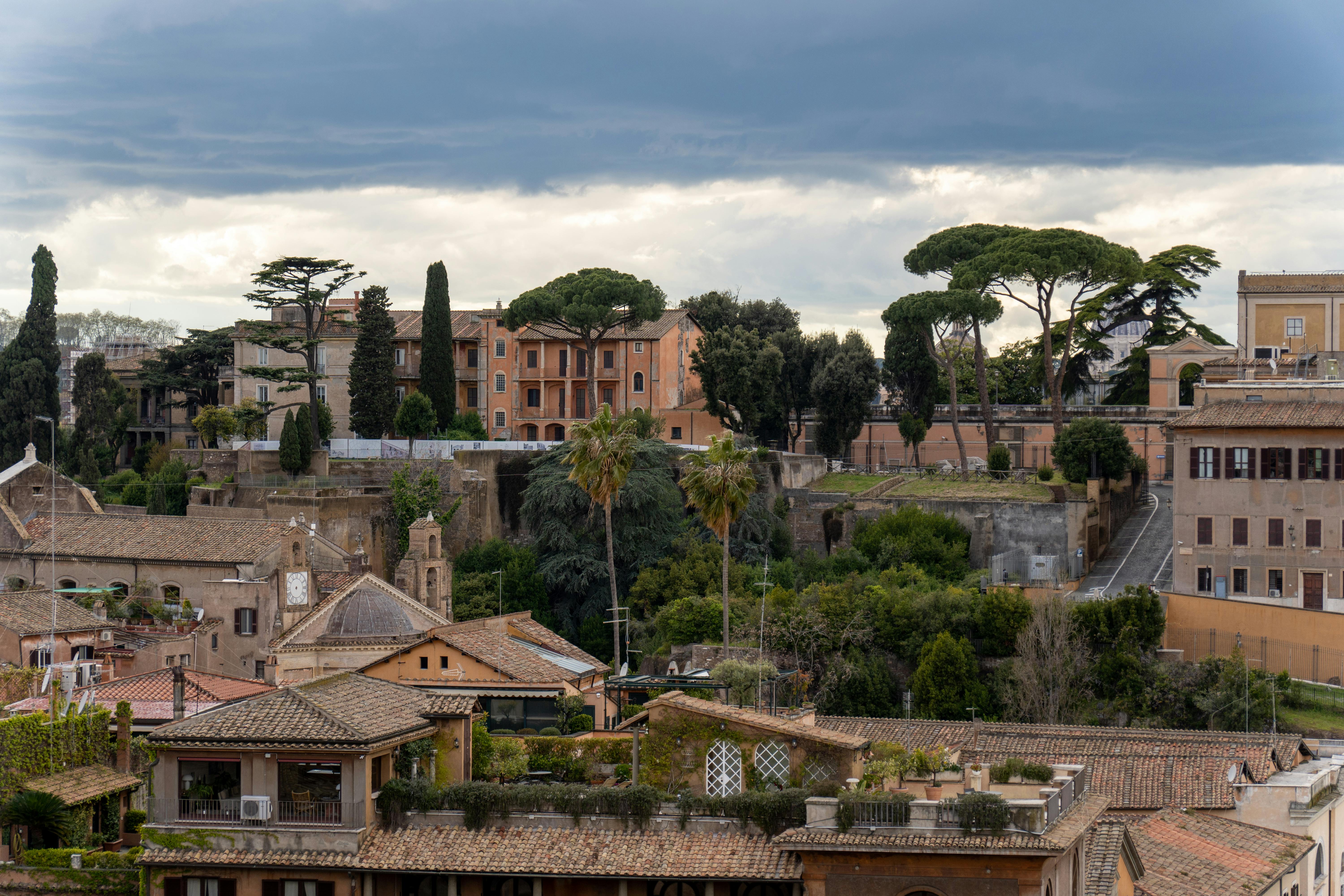 Trees and Buildings in Rome · Free Stock Photo