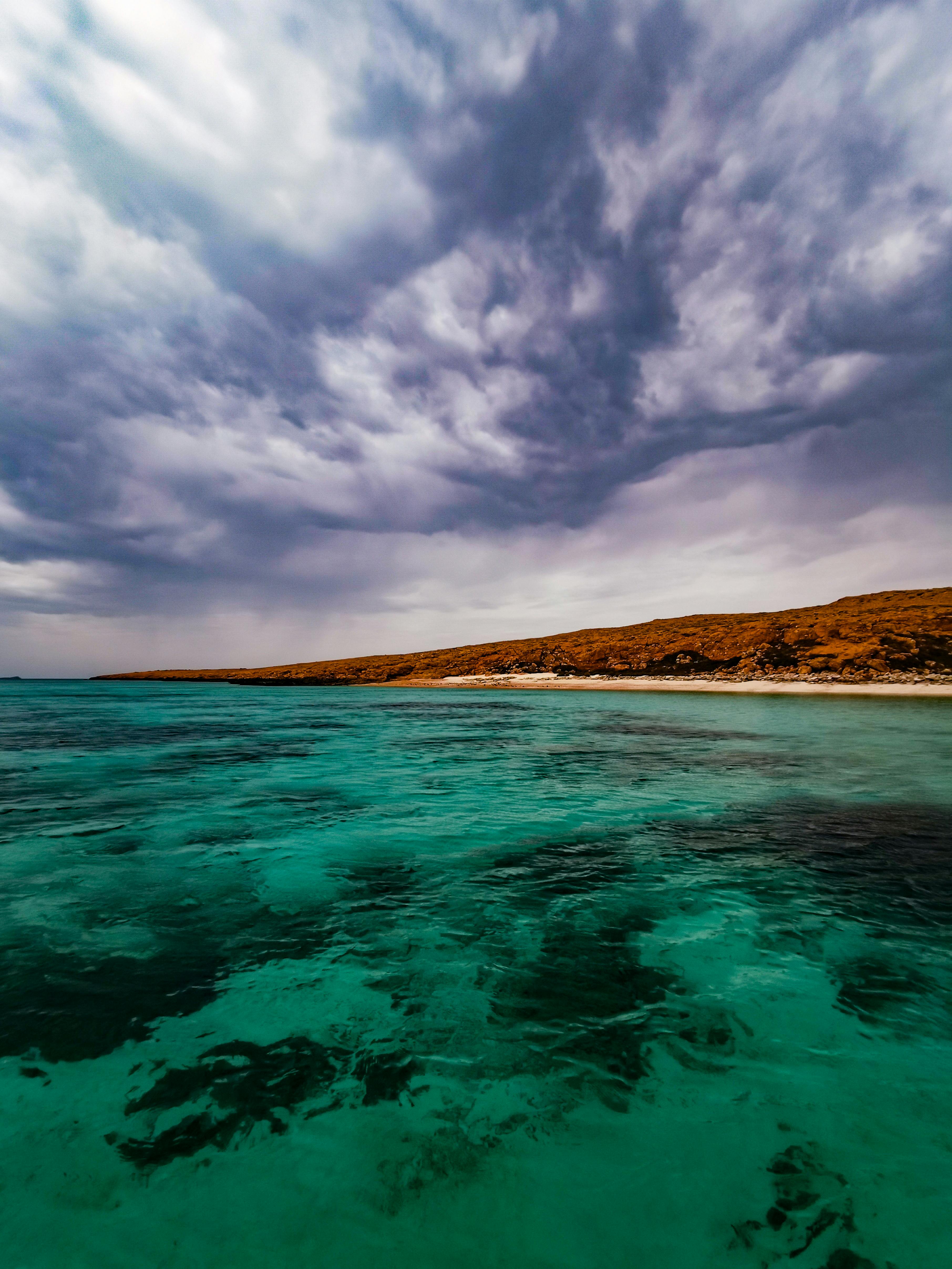 Overcast over Sea Shore · Free Stock Photo