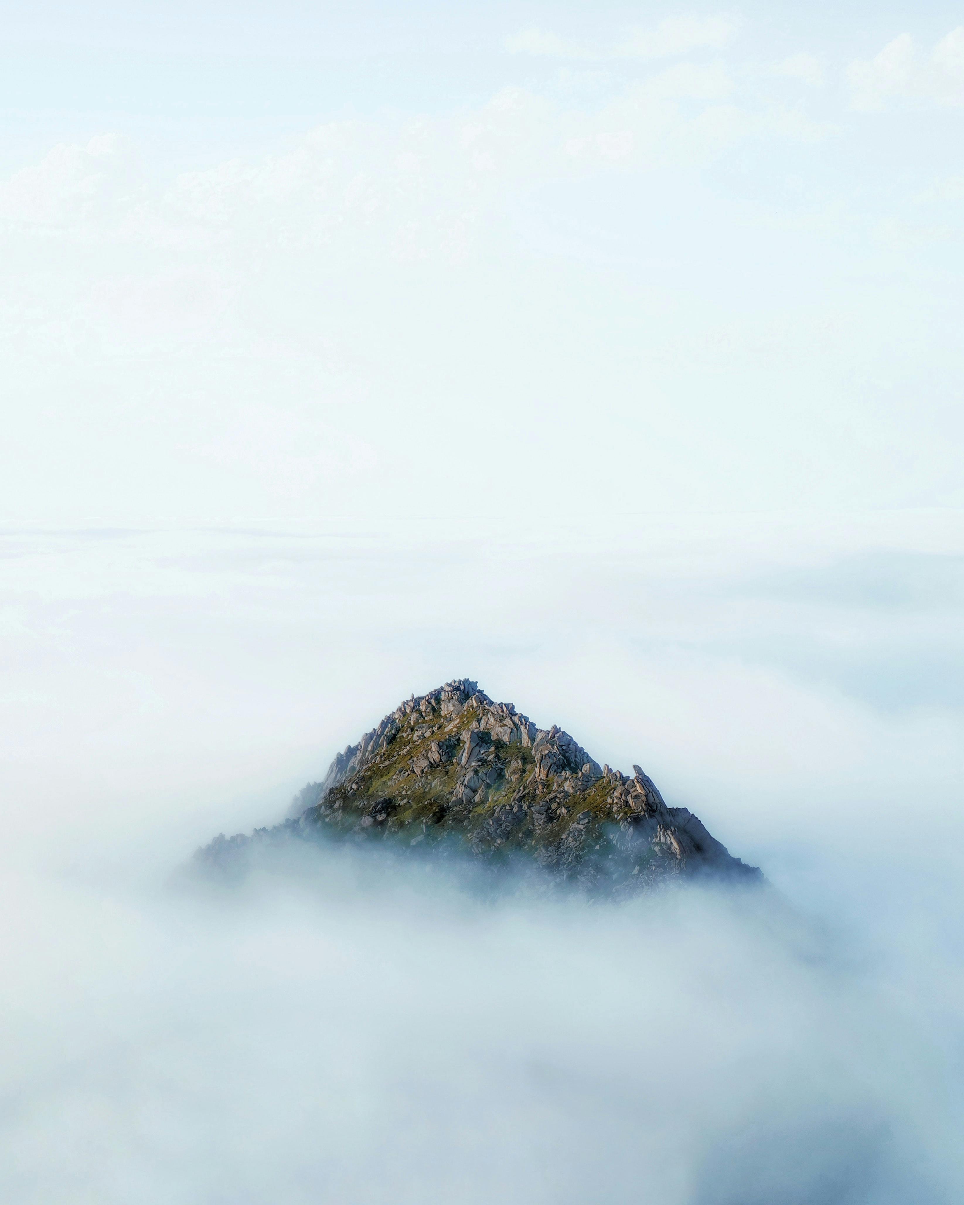 Cloud over Mountain Peak at Sunset · Free Stock Photo