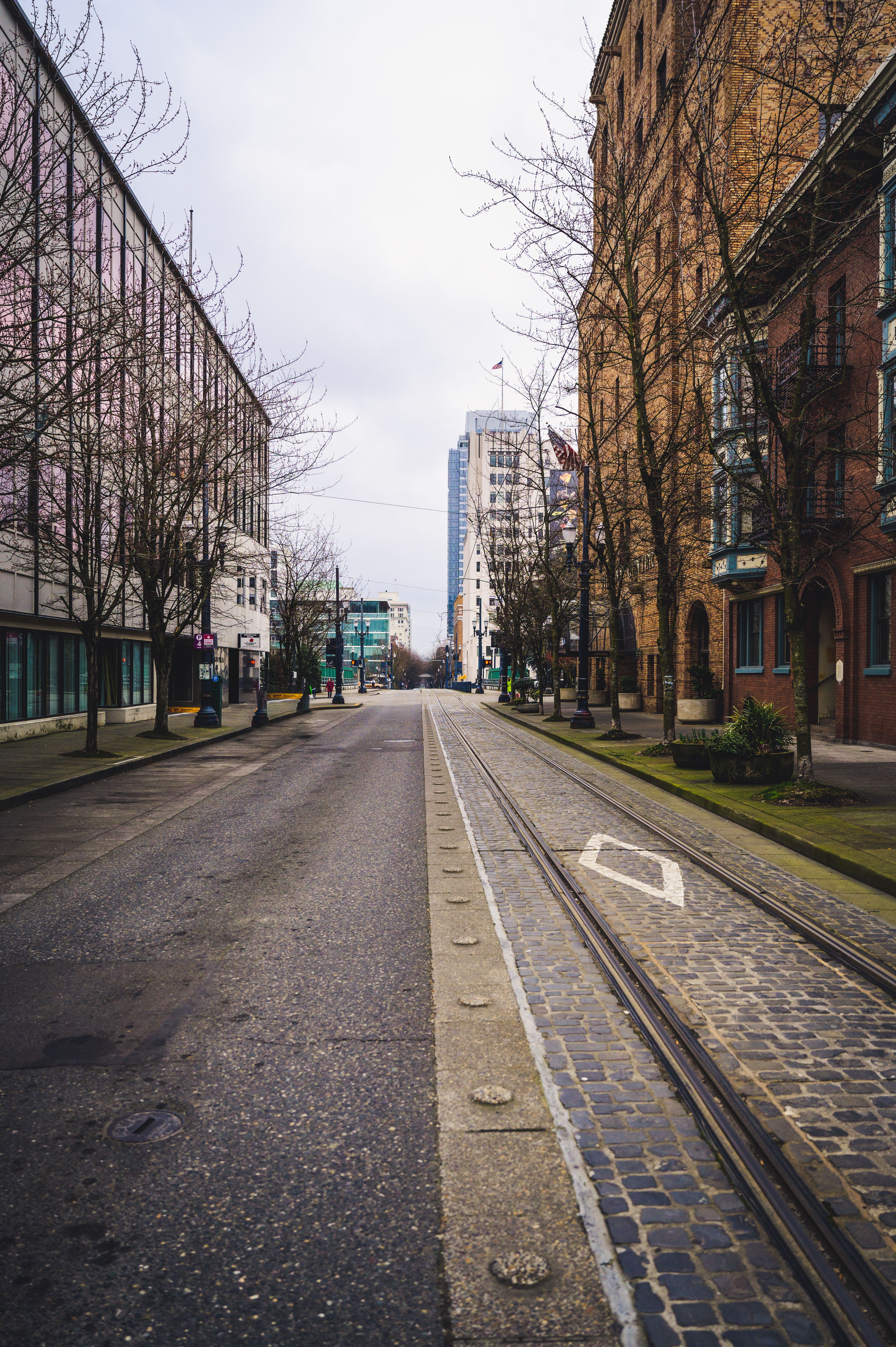 Tram Railway on Street · Free Stock Photo