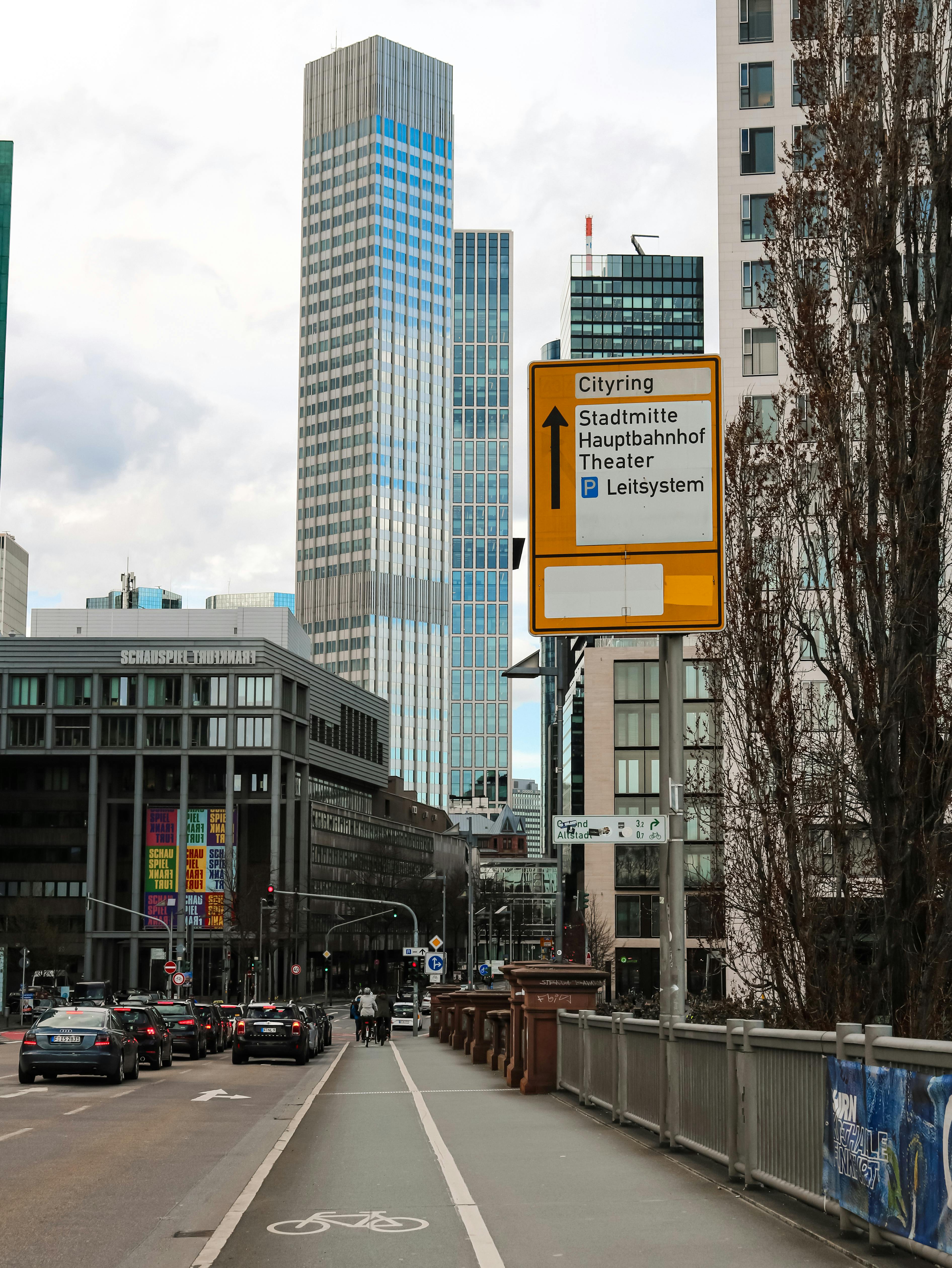 Street and Bike Lane in City in Germany · Free Stock Photo