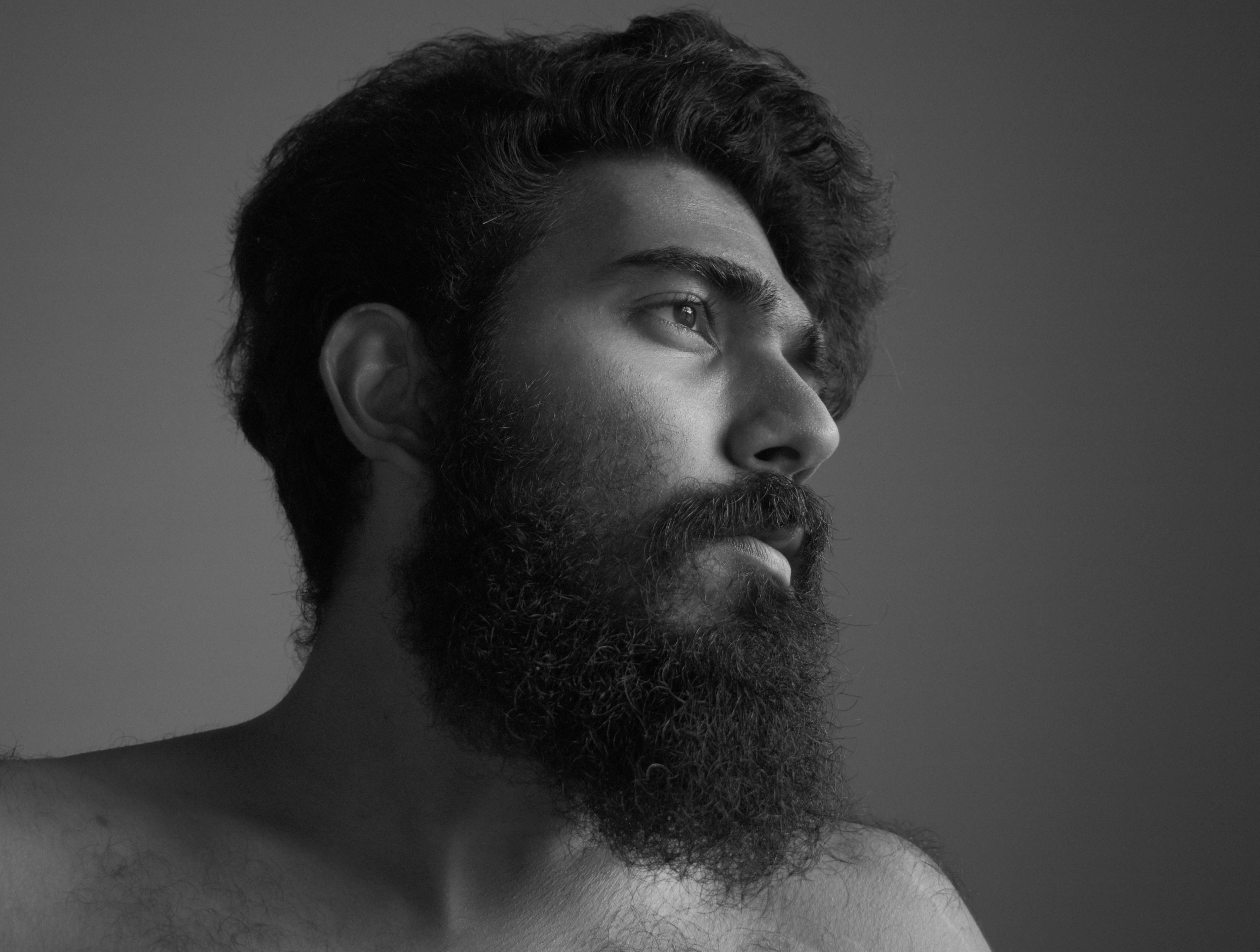 Foto de stock gratuita sobre barba, bien parecido, fotos en blanco y ...