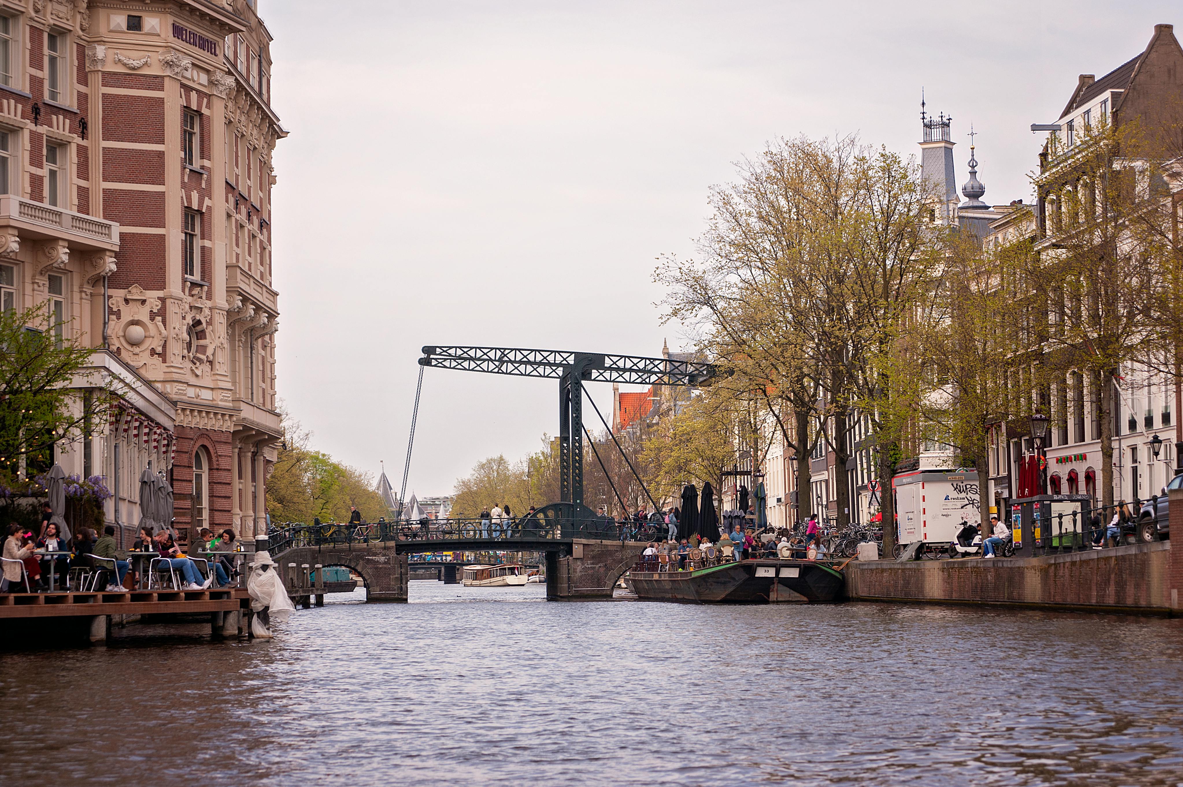 A Canal with a Drawbridge · Free Stock Photo