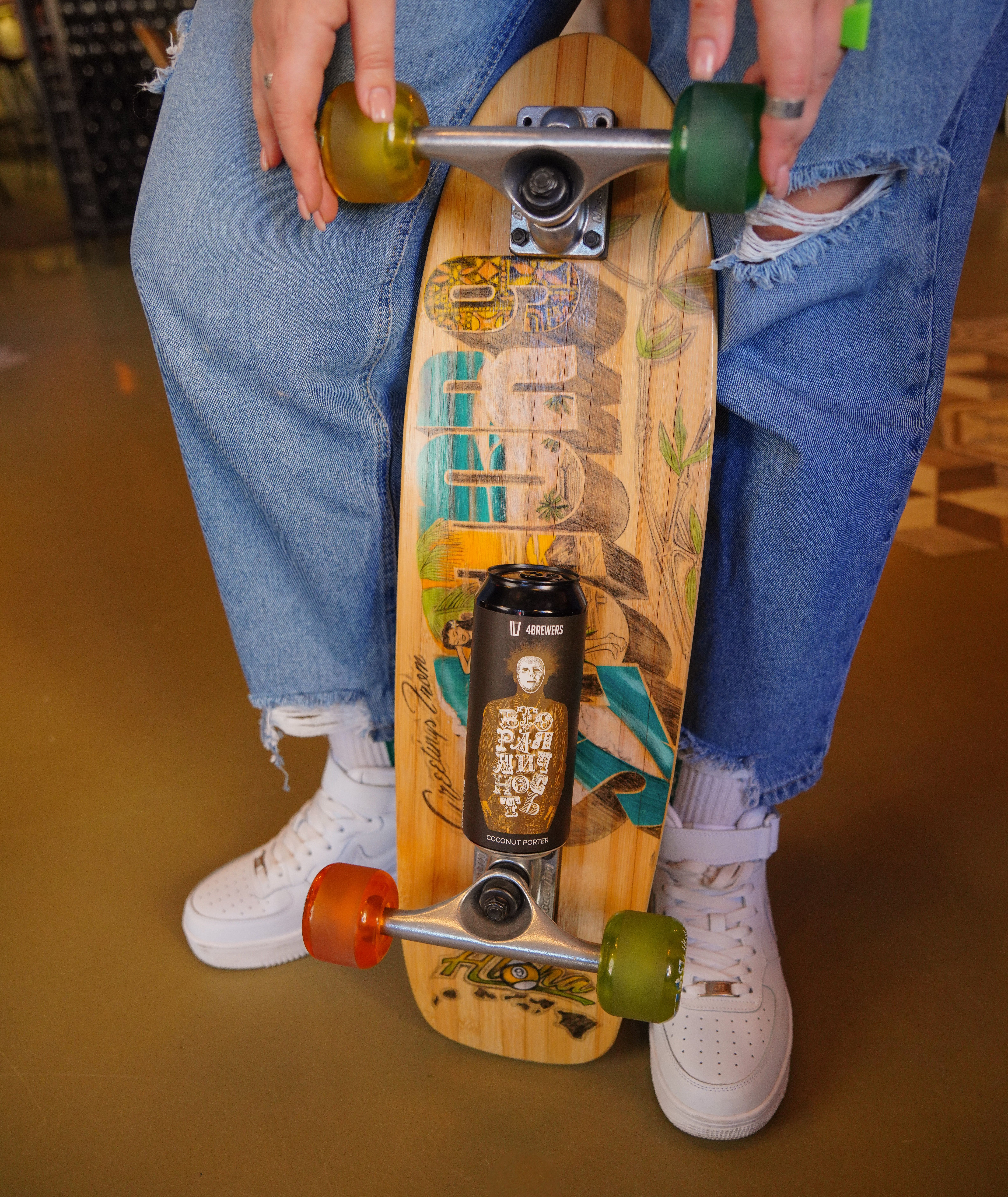 Skateboard with a Can of Beer · Free Stock Photo