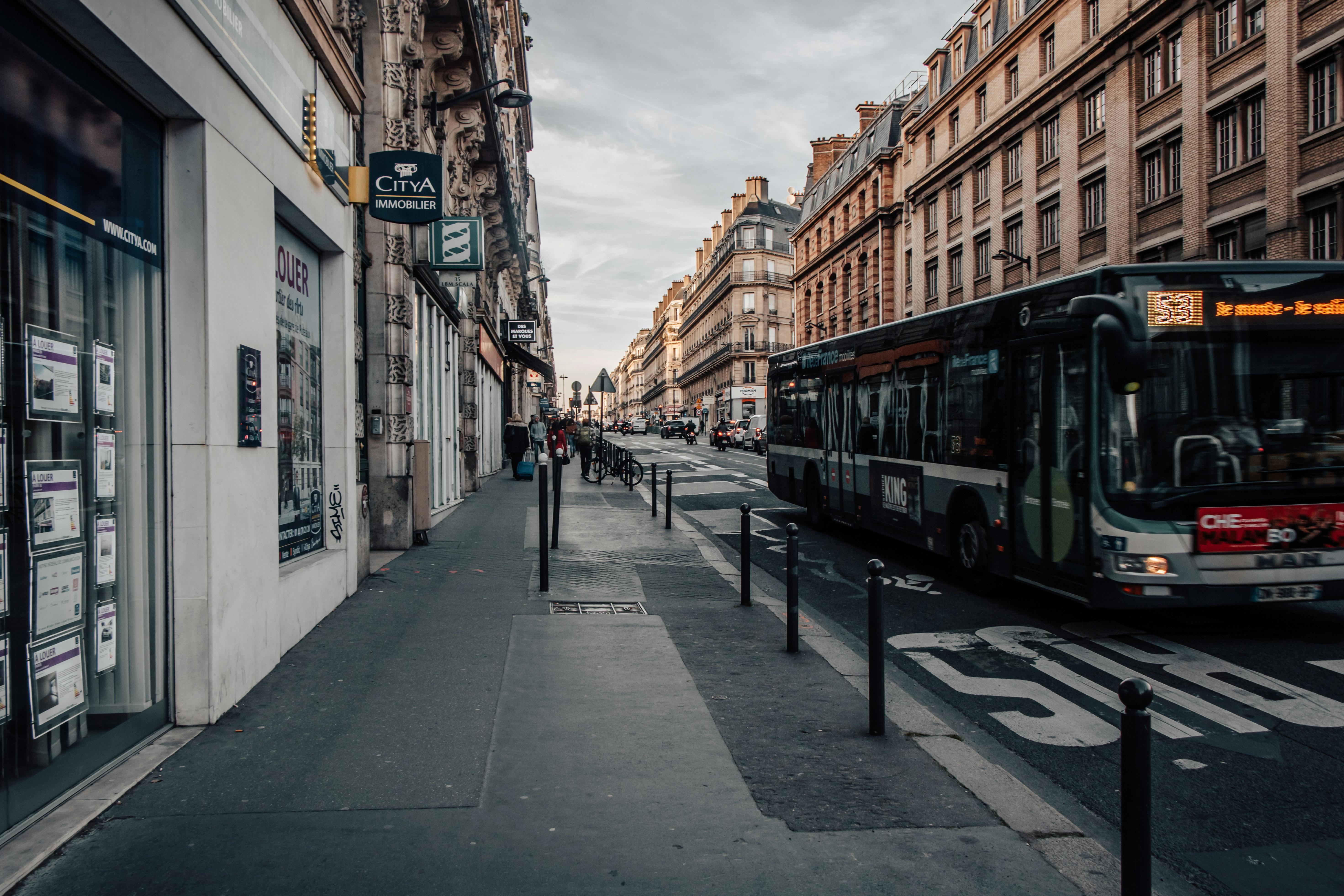 Bus on a Street in Paris · Free Stock Photo