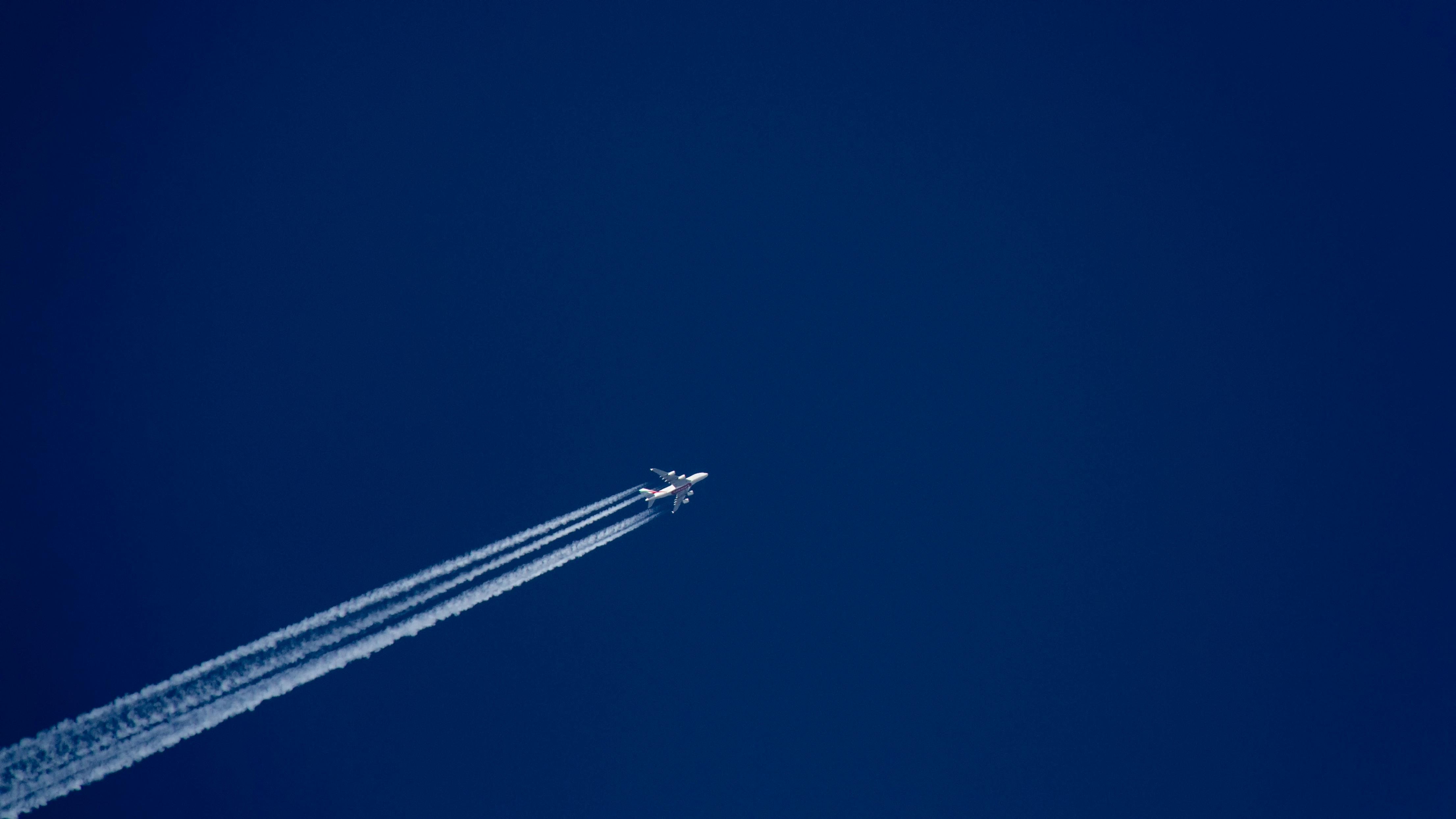 White Plane on Blue Sky · Free Stock Photo