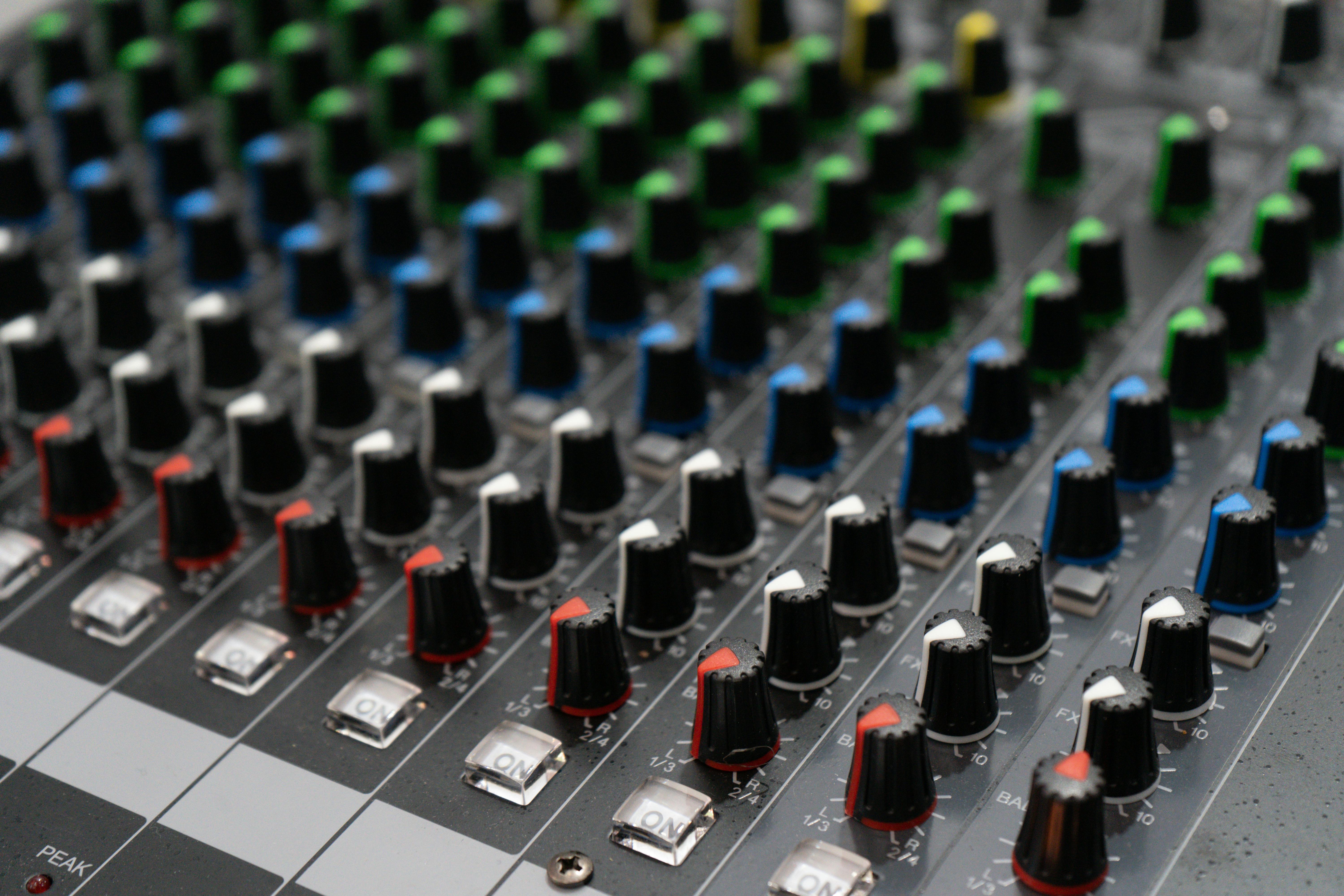 Black and Gray Audio Mixer · Free Stock Photo