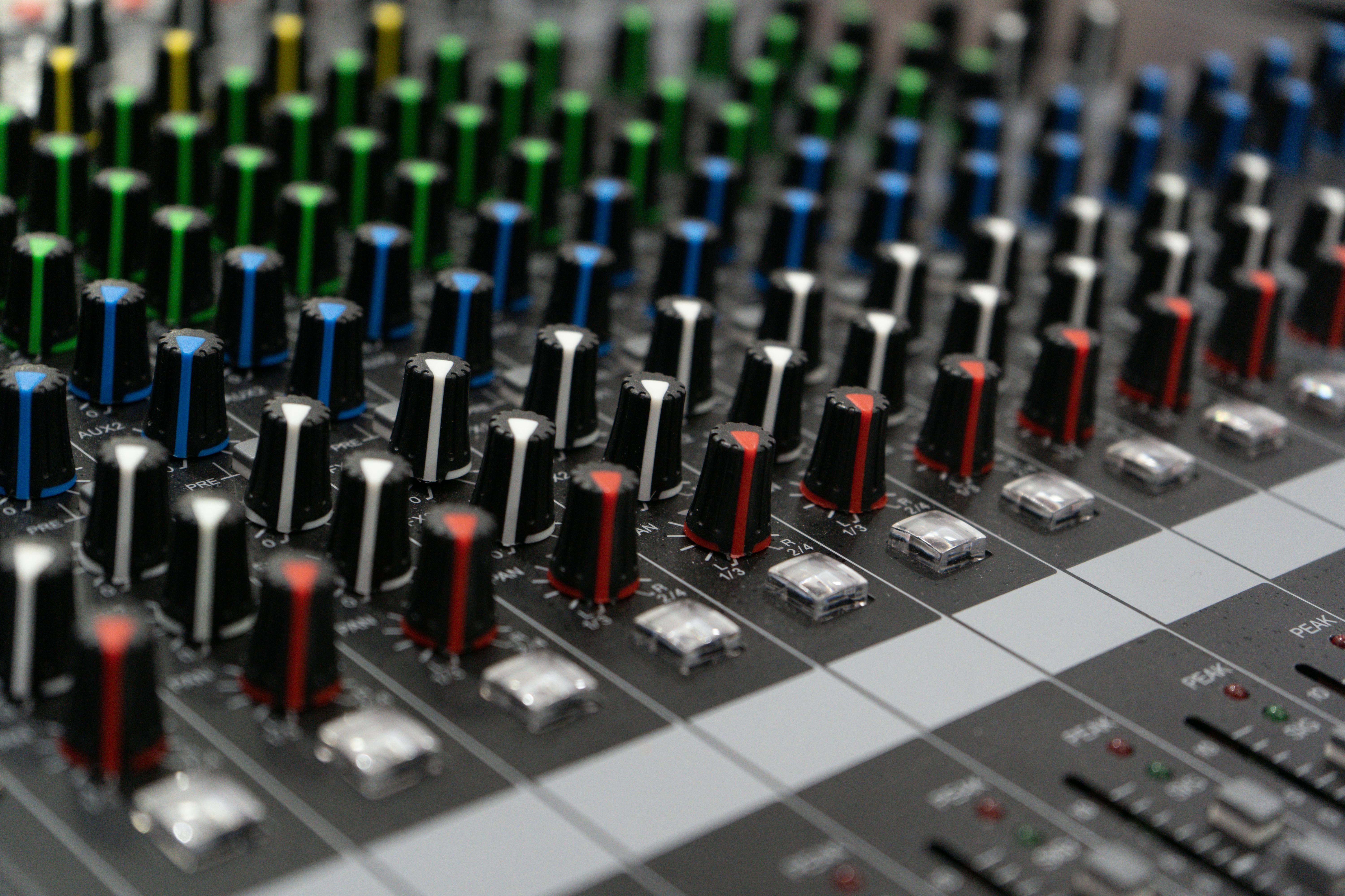 Black and Gray Audio Mixer · Free Stock Photo