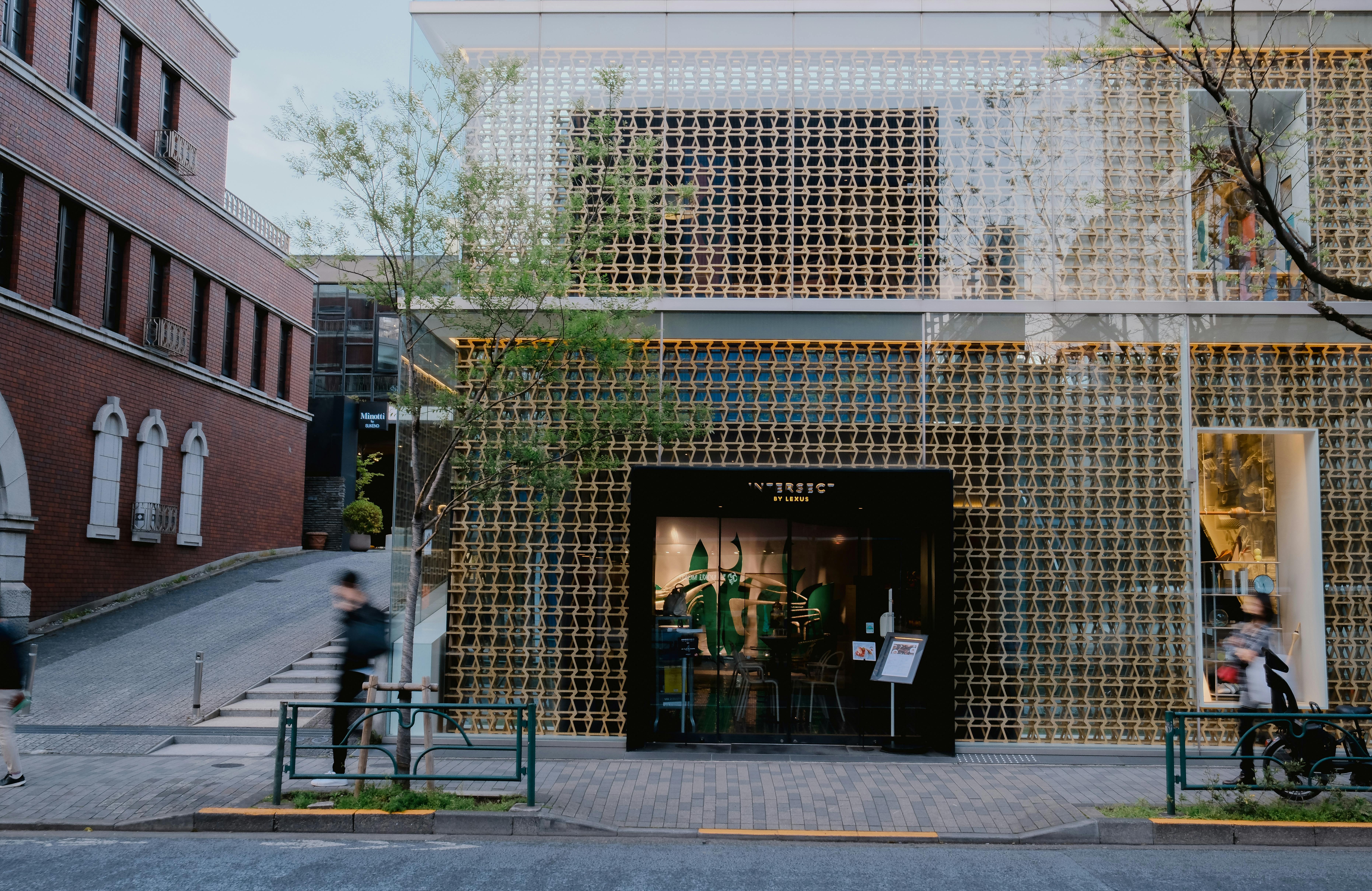 Facade of the Intersect by Lexus Bistro Building in Tokyo, Japan · Free ...