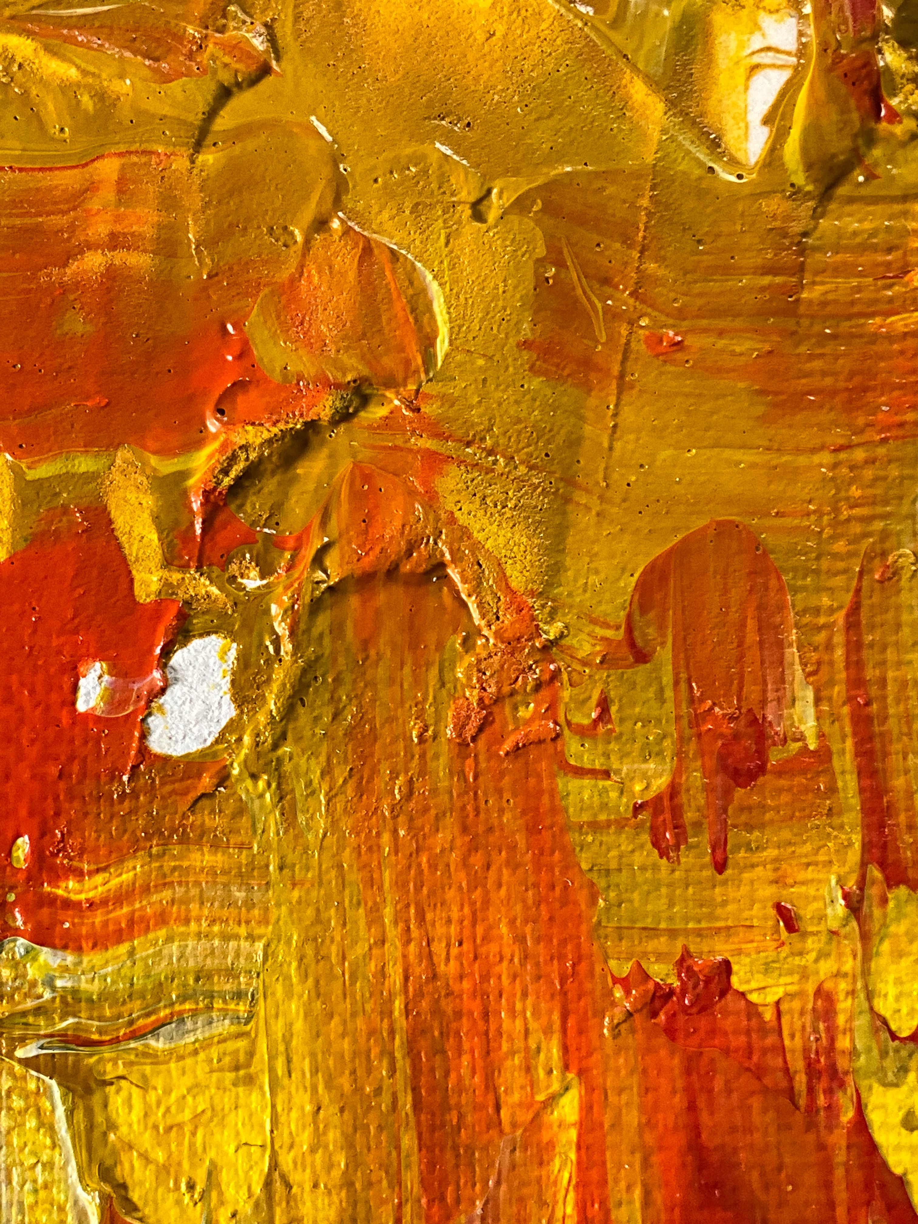 Close-up of a Colorful, Abstract Painting · Free Stock Photo