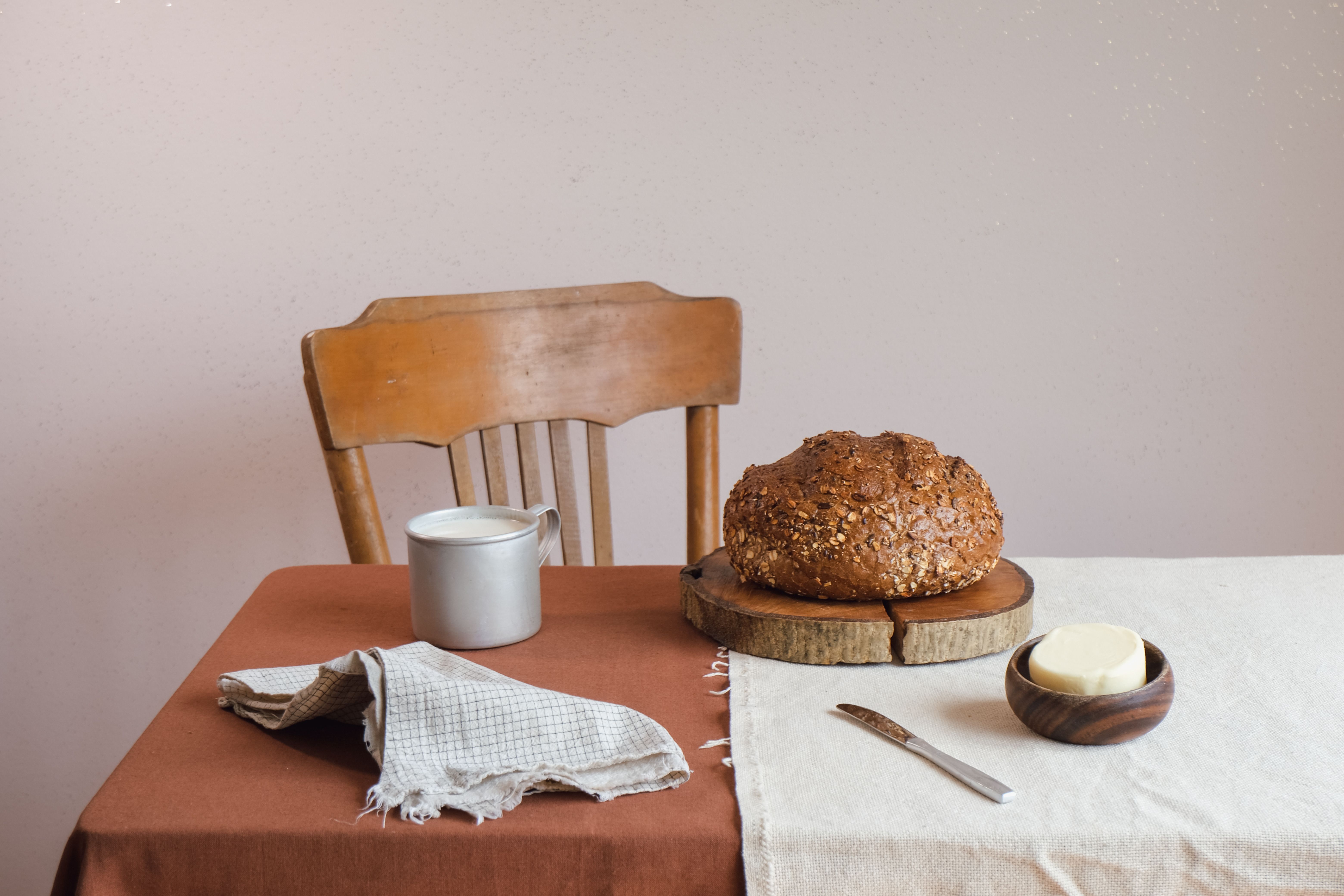 Bread and Butter on the Table · Free Stock Photo