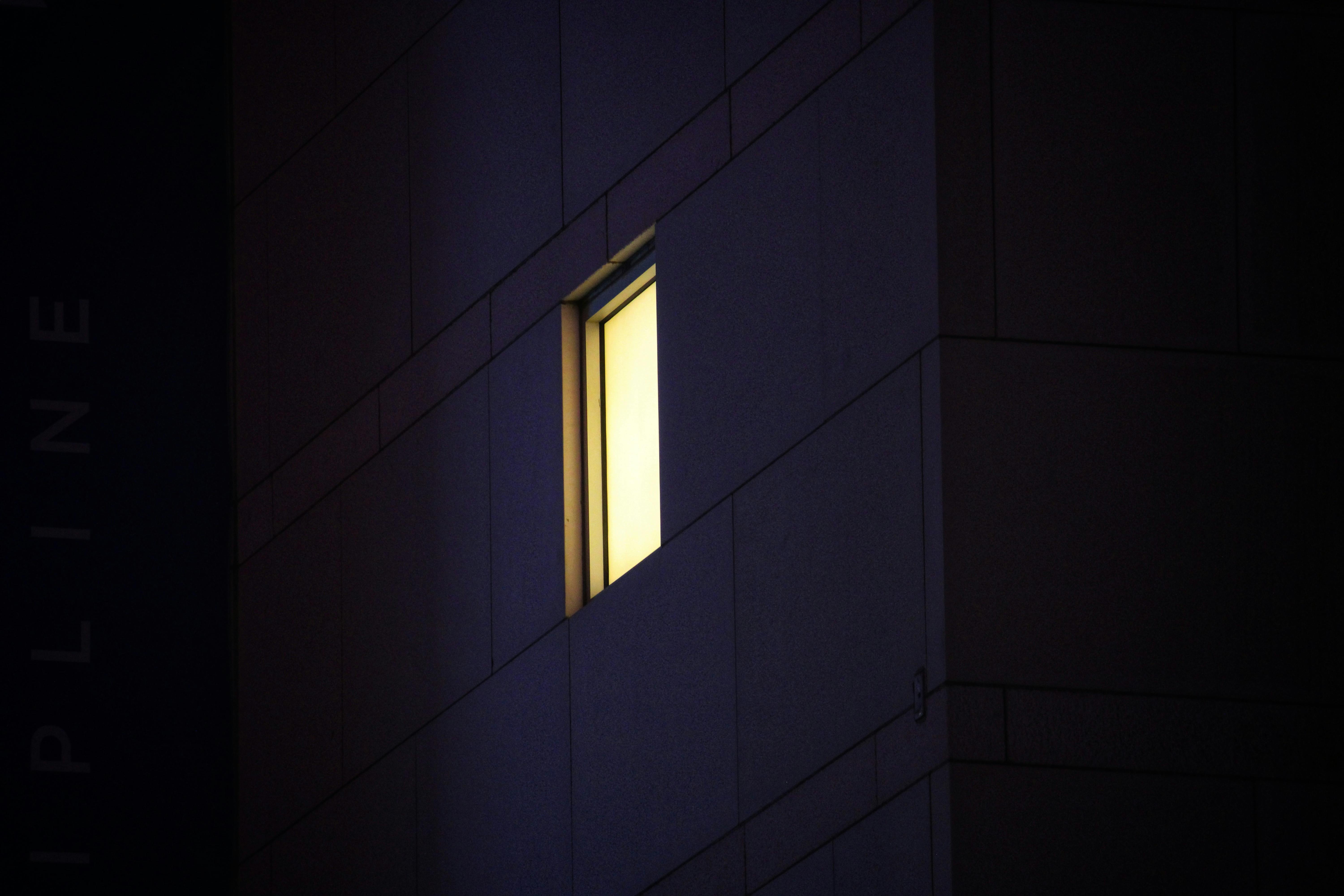 Light in Window at Night · Free Stock Photo