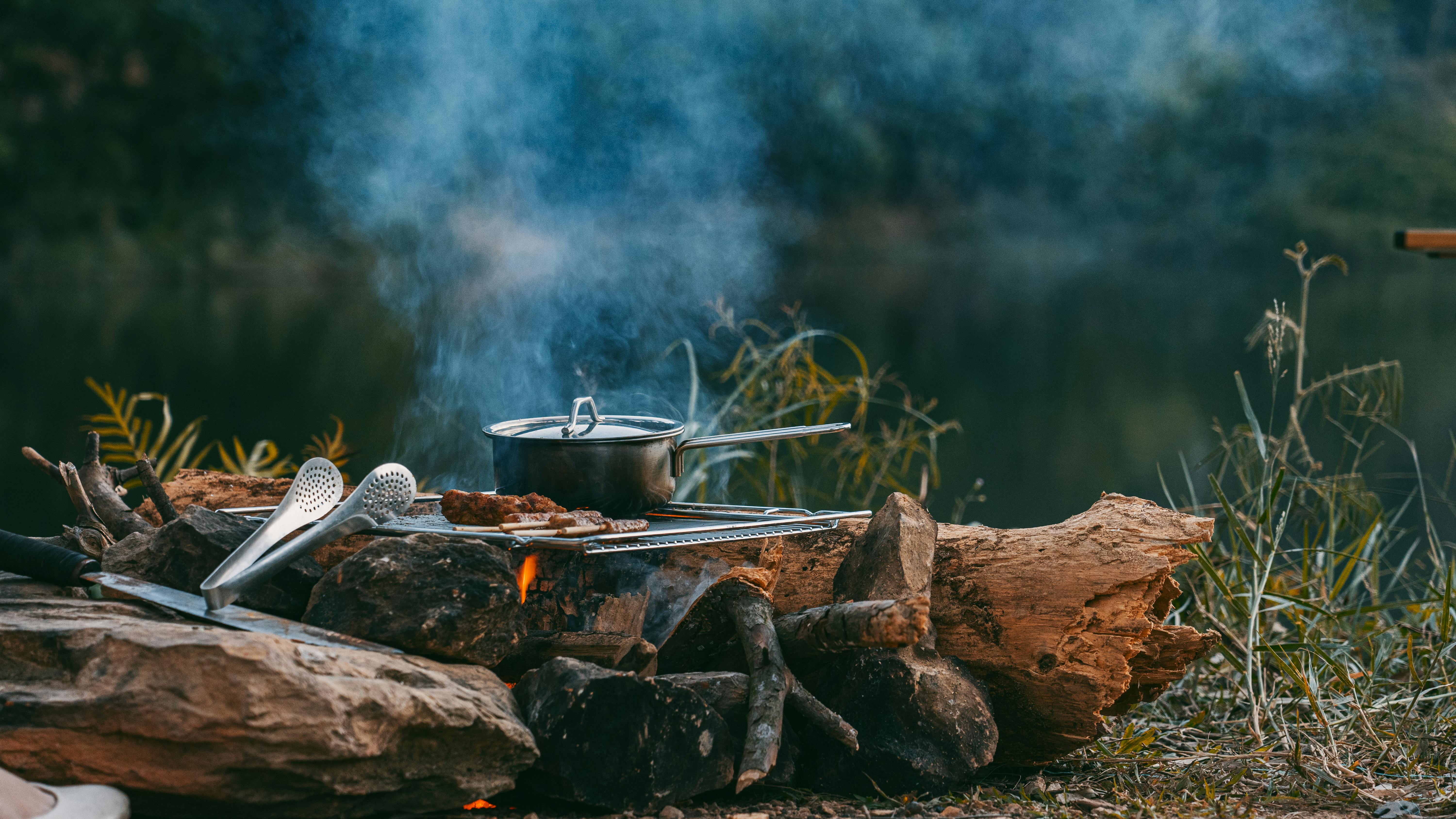 Pot over Campfire · Free Stock Photo