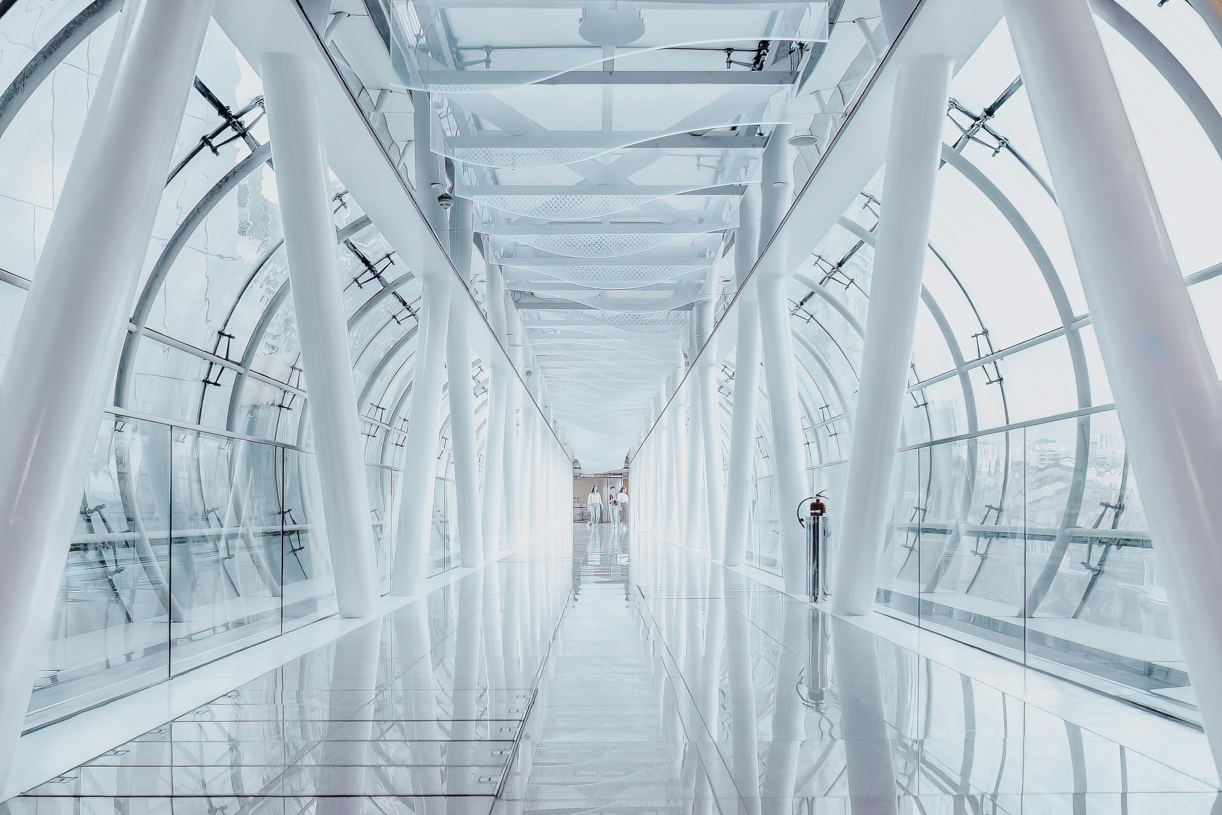 Glass Pedestrian Bridge in Singapore · Free Stock Photo