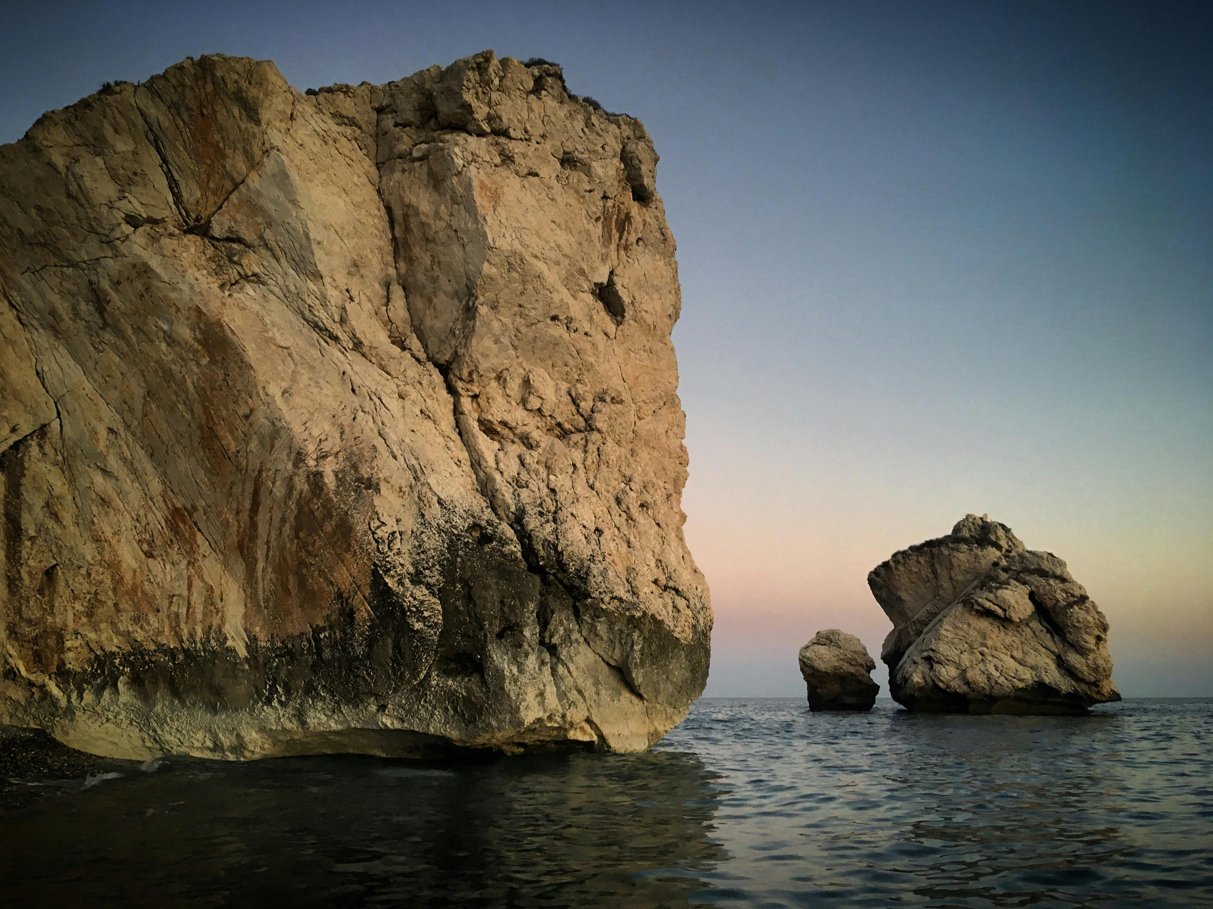 Rock Formations in the Sea in Cyprus · Free Stock Photo