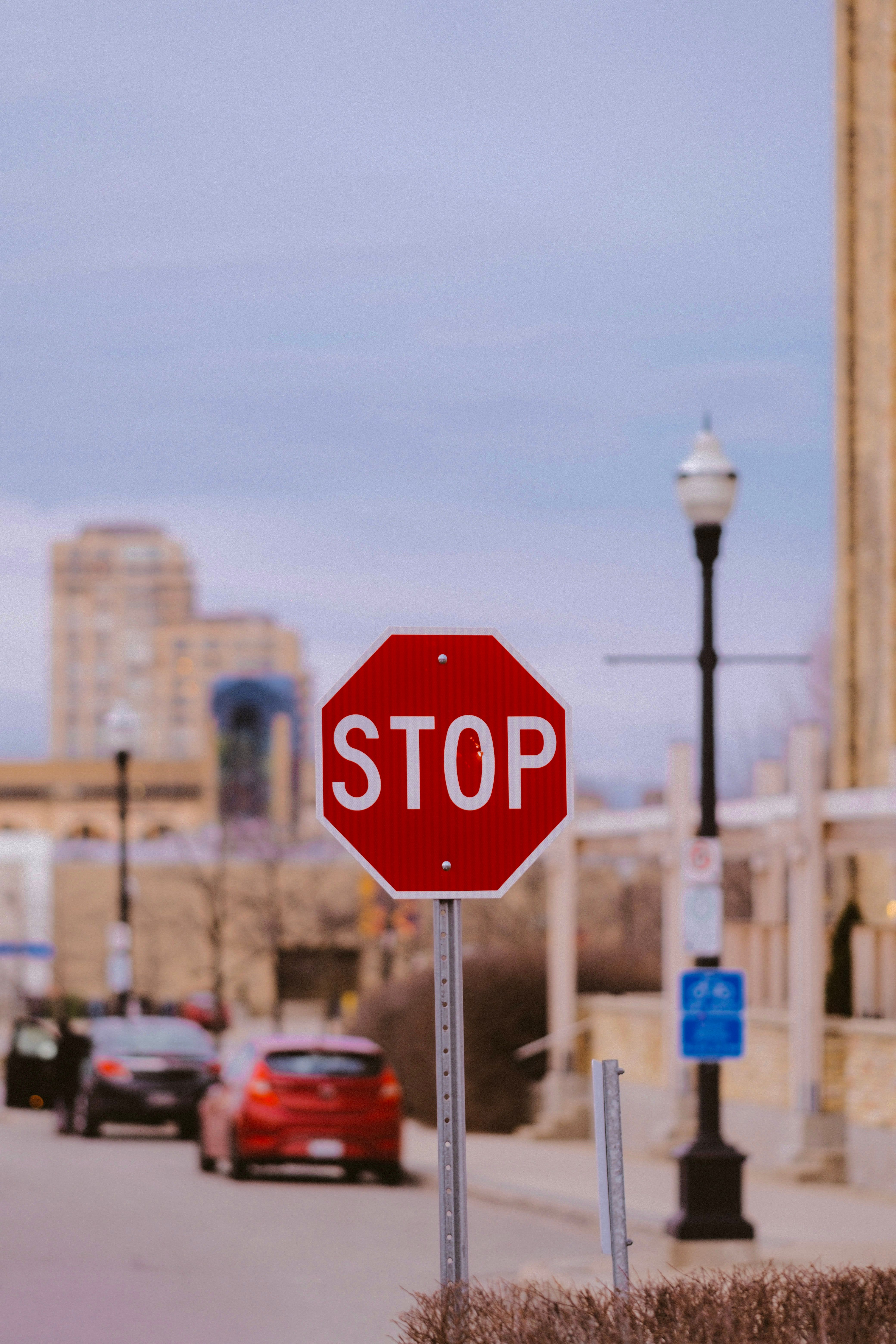 Close-up of a Stop Sign · Free Stock Photo