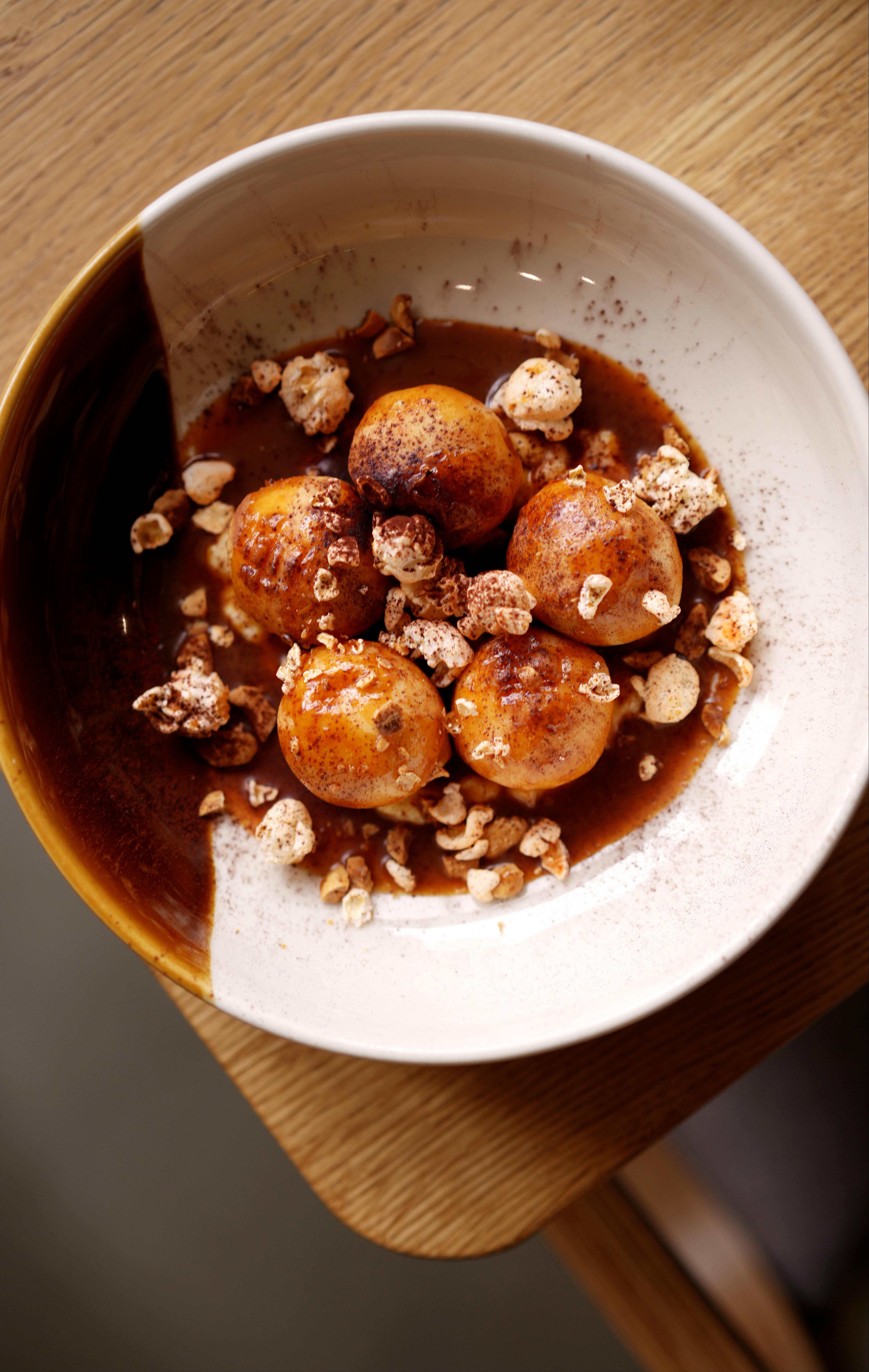 Deep Fried Dough Balls in Sweet Sauce · Free Stock Photo