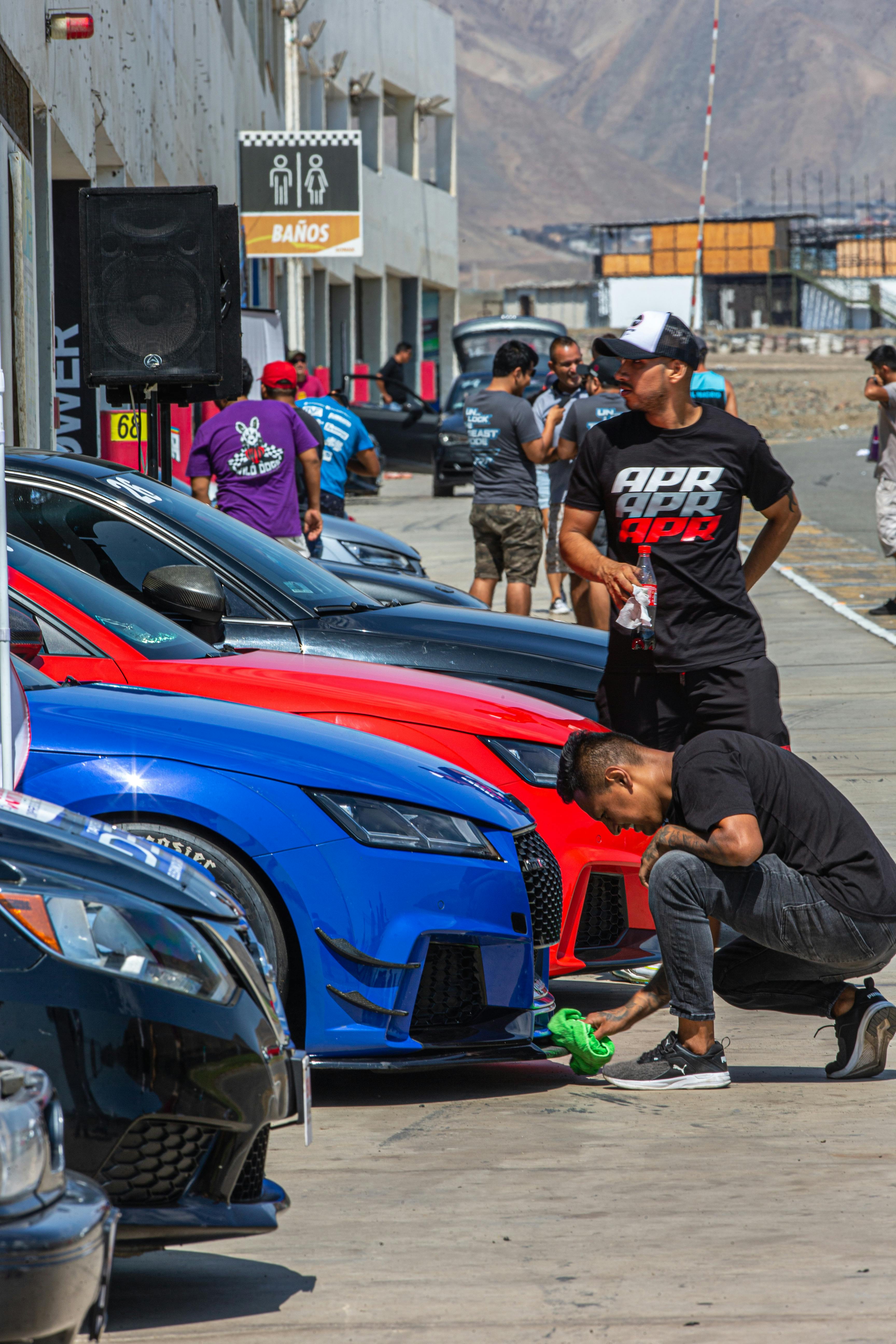 Men with Cars on Motorsport Event · Free Stock Photo